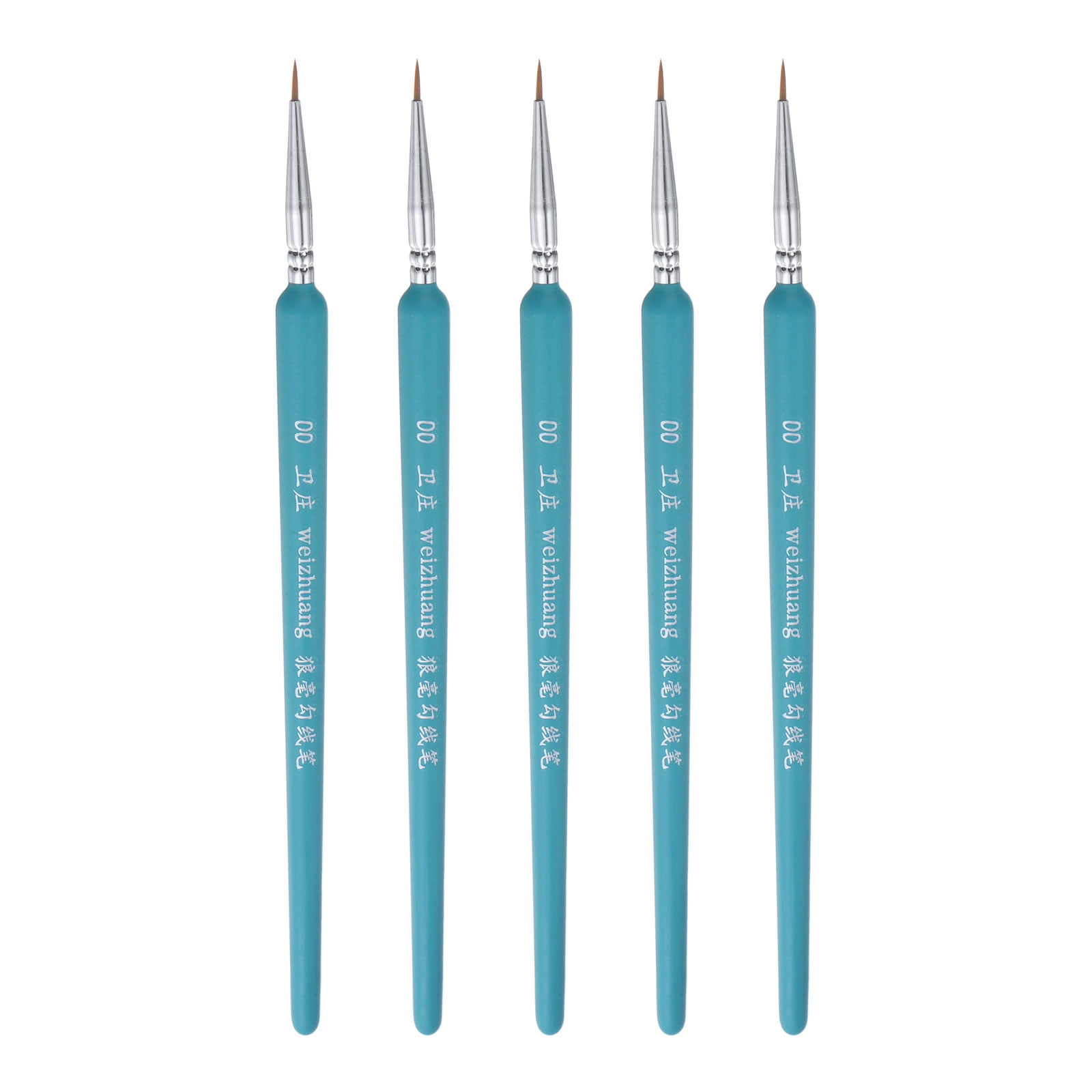 Uxcell 5pcs Detail Paint Brushes 7mm Nylon Miniature Painting Brush for ...