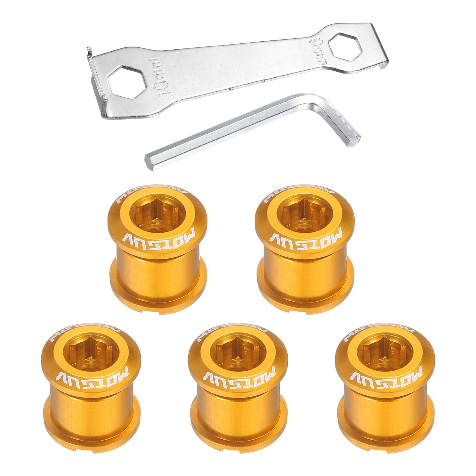 Uxcell 5pcs Double Chain Ring Bolt M8 Bike Chainwheel Screw w Mounting ...