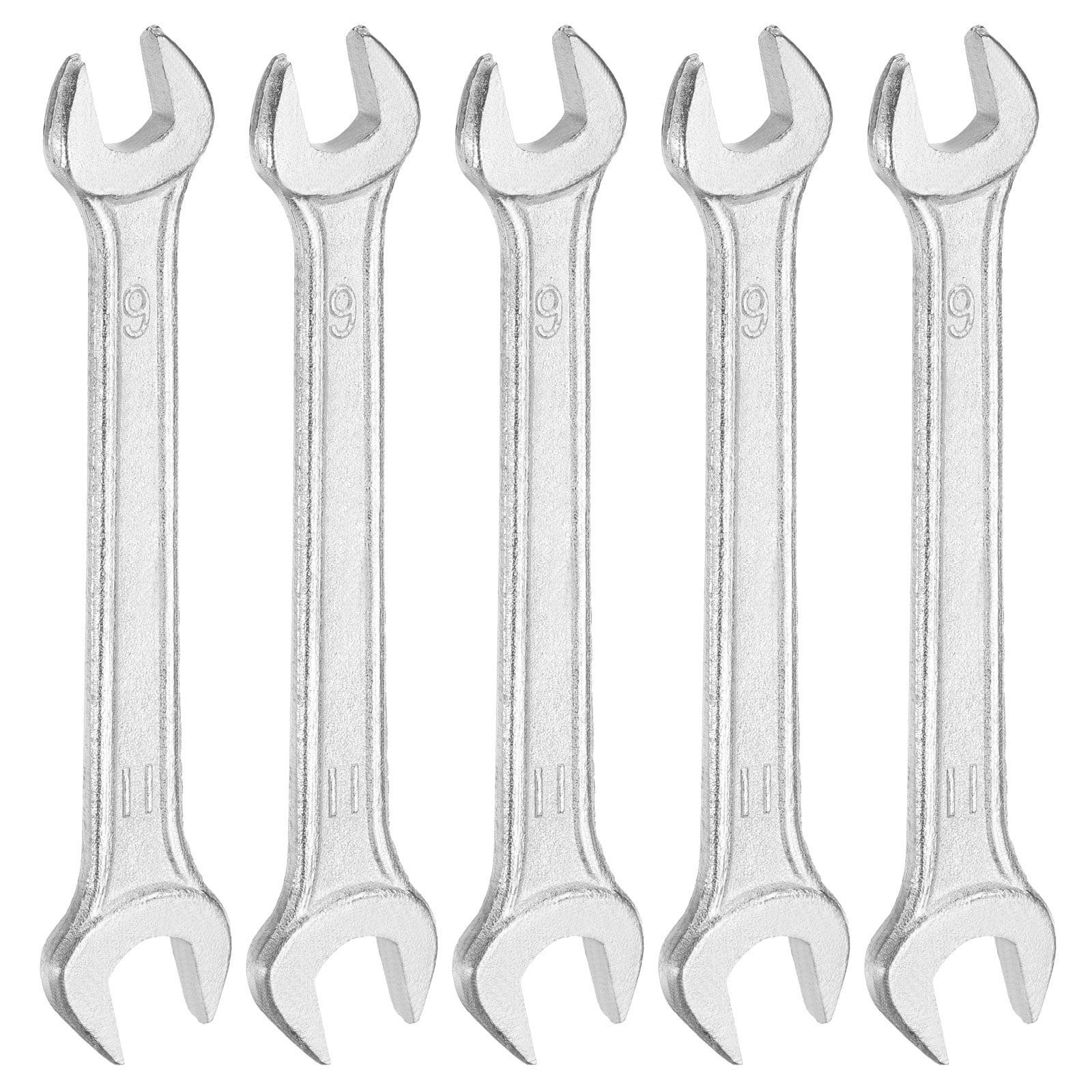 Uxcell 5pcs Double Open End Wrench 9mm x 11mm Metric U-Shaped Spanner ...
