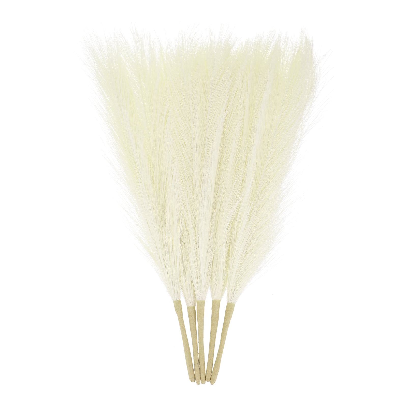 Uxcell 5pcs Dried Faux Pampas Grass 17 Inch Artificial Fake Fluffy ...