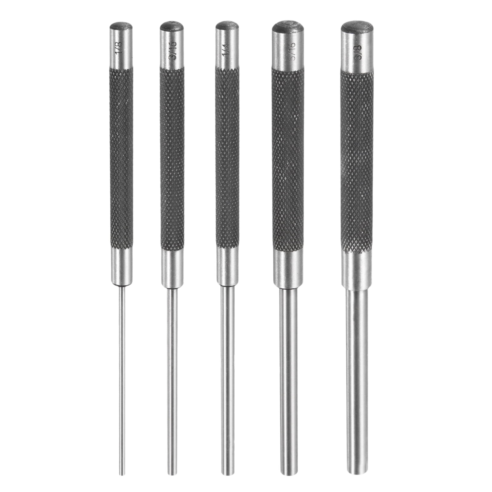Uxcell 5pcs Drive Pin Punch Set 1/8 3/16 1/4 5/16 3/8 Non-marring ...