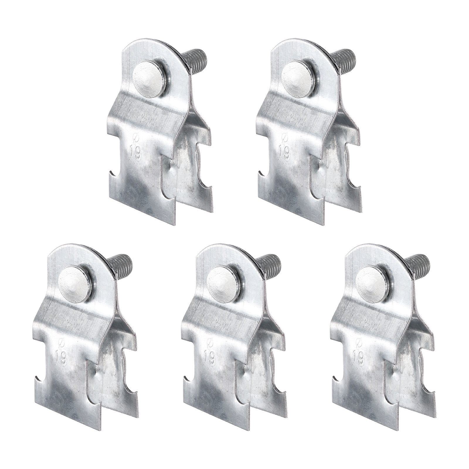 Uxcell 5pcs EMT Strut Clamp 0.75" Universal Carbon Steel Galvanized ...