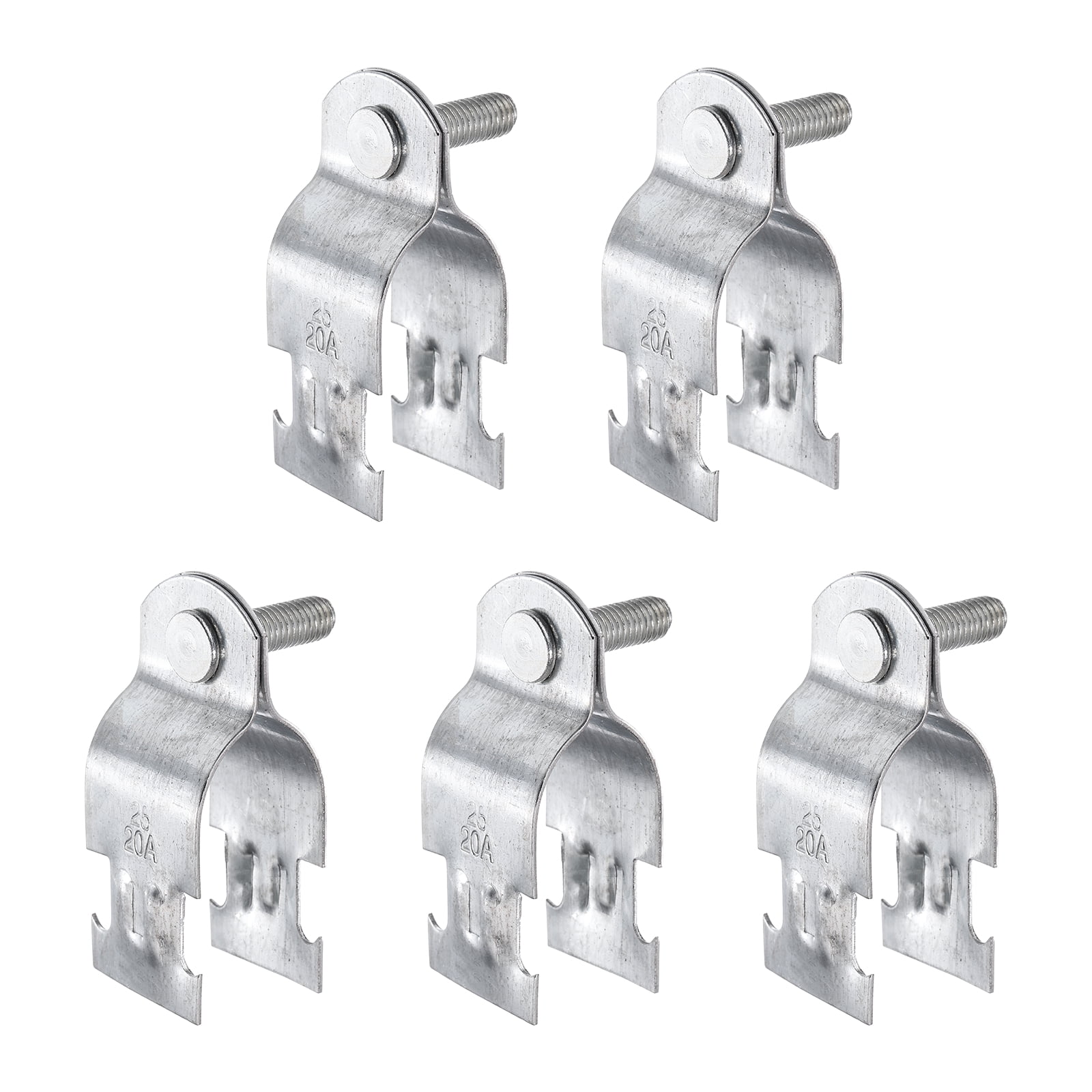 Uxcell 5pcs EMT Strut Clamp 1-1/3" Universal Carbon Steel Galvanized ...