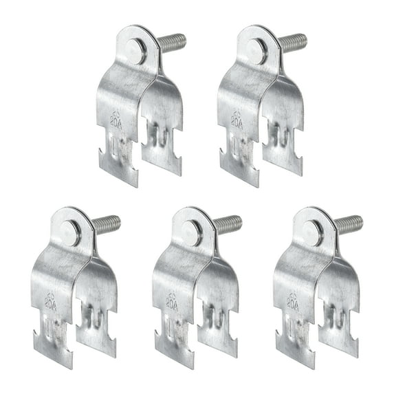 Uxcell 5pcs EMT Strut Clamp 1-1/3" Universal Carbon Steel Galvanized ...