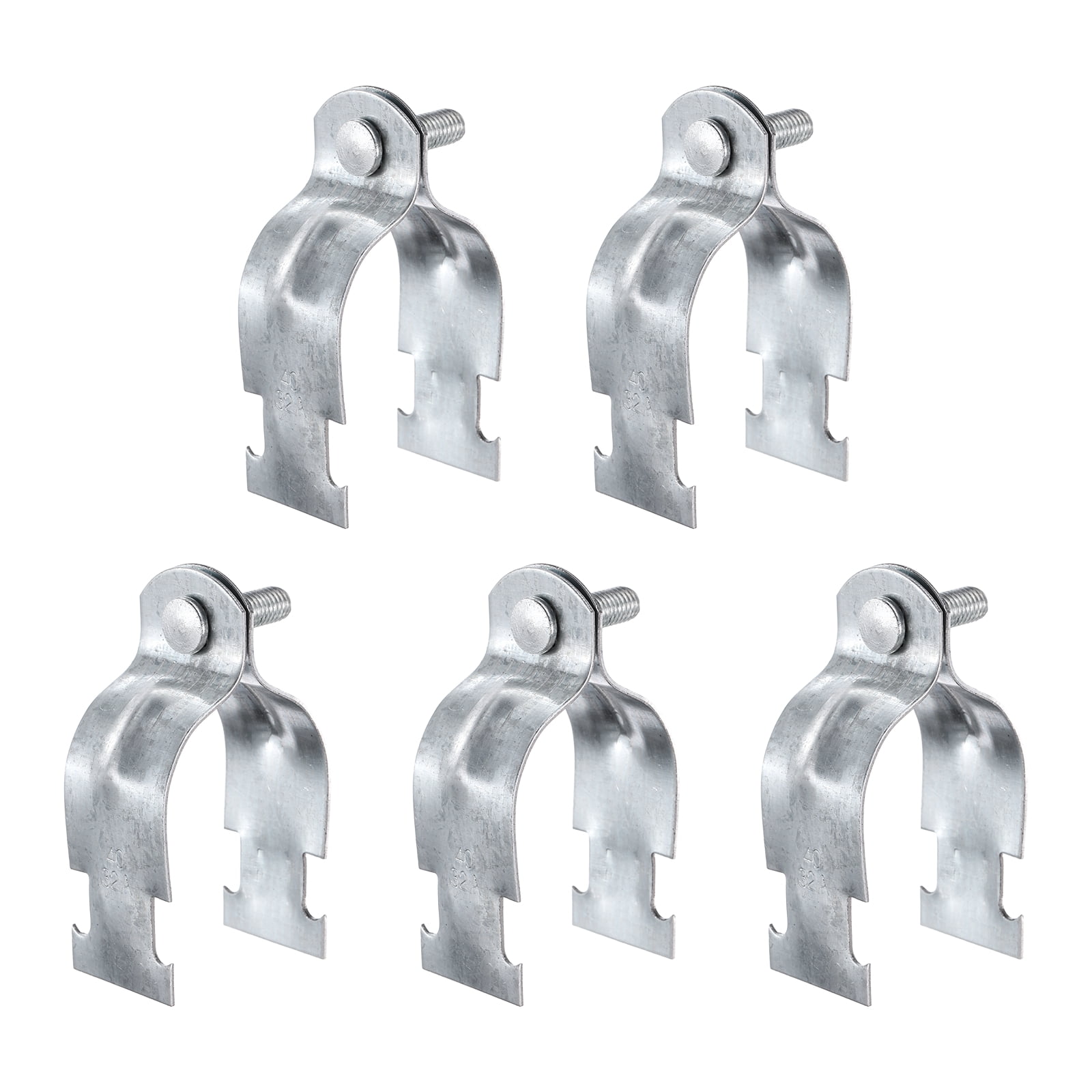 Uxcell 5pcs EMT Strut Clamp 1-8/9" Universal Carbon Steel Galvanized ...