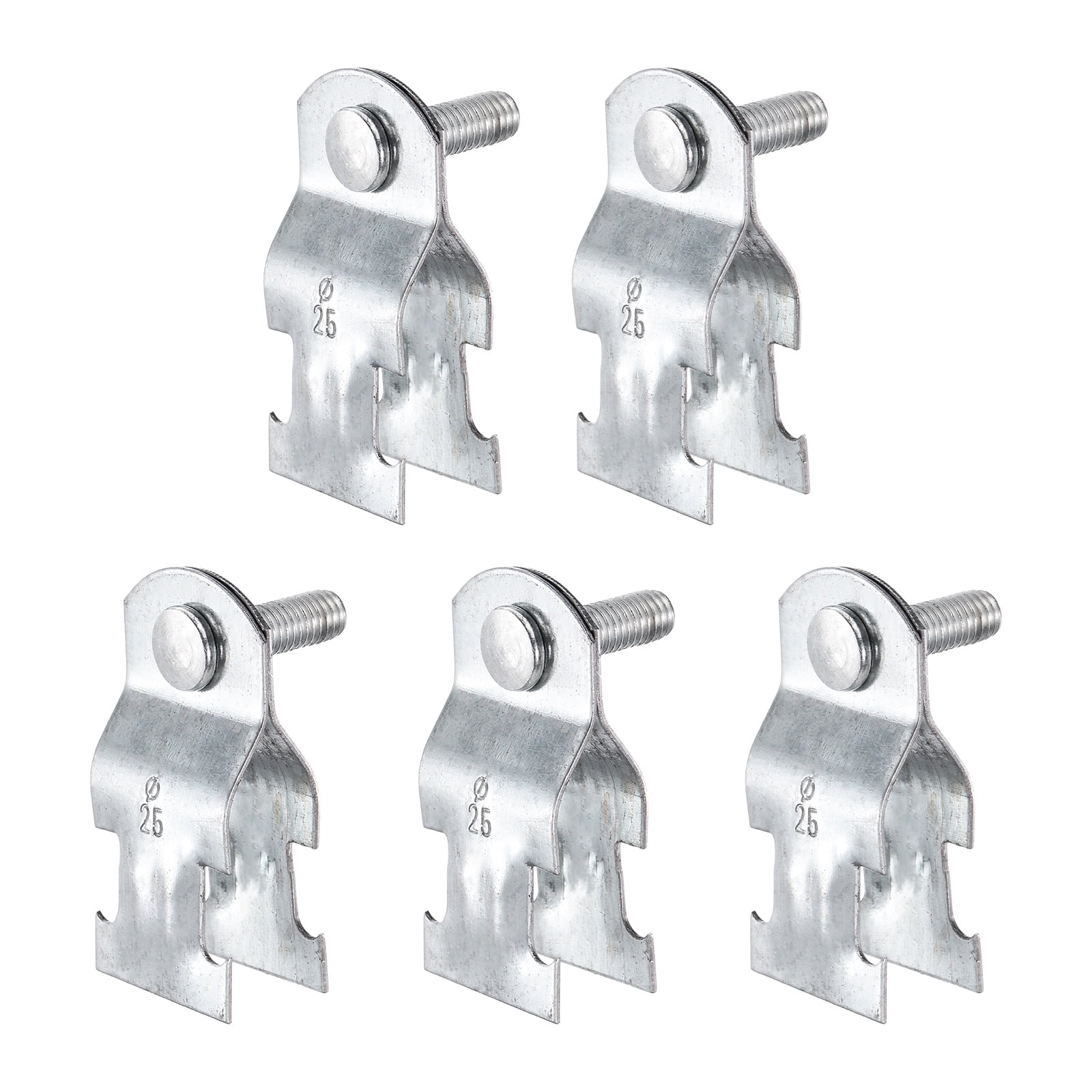 Uxcell 5pcs EMT Strut Clamp 1" Universal Carbon Steel Galvanized Strut ...