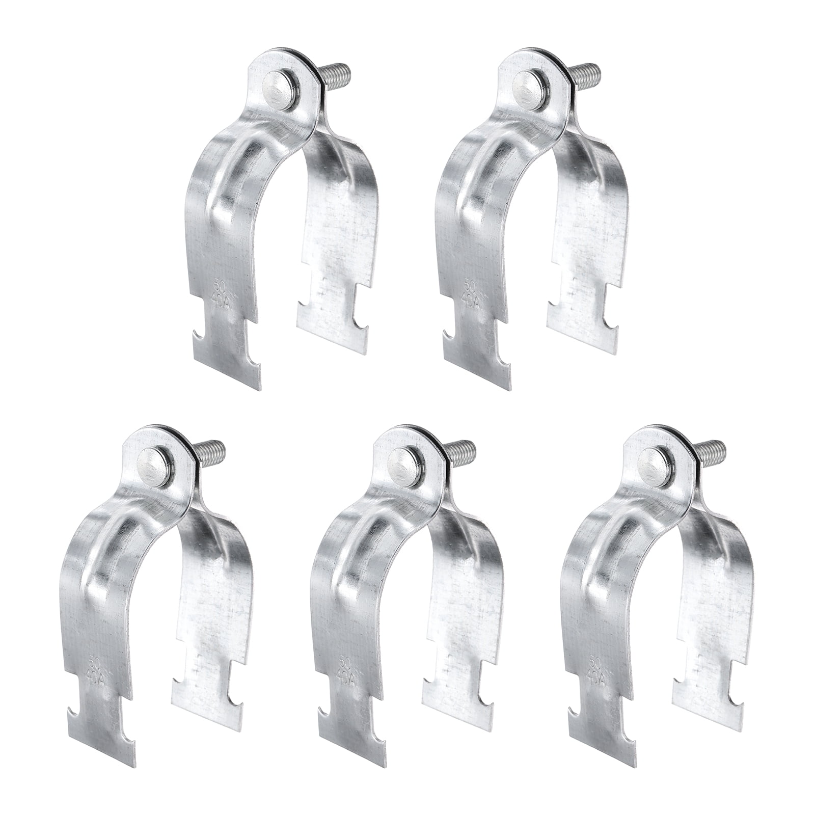 Uxcell 5pcs EMT Strut Clamp 2-3/8" Universal Carbon Steel Galvanized ...