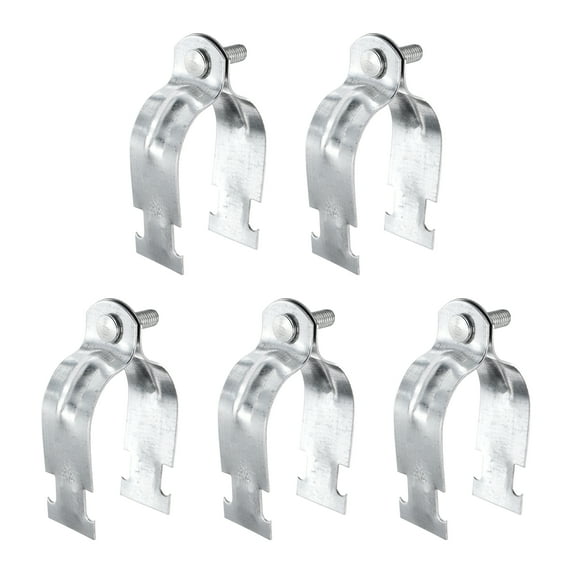 Uxcell 5pcs EMT Strut Clamp 2-3/8" Universal Carbon Steel Galvanized ...