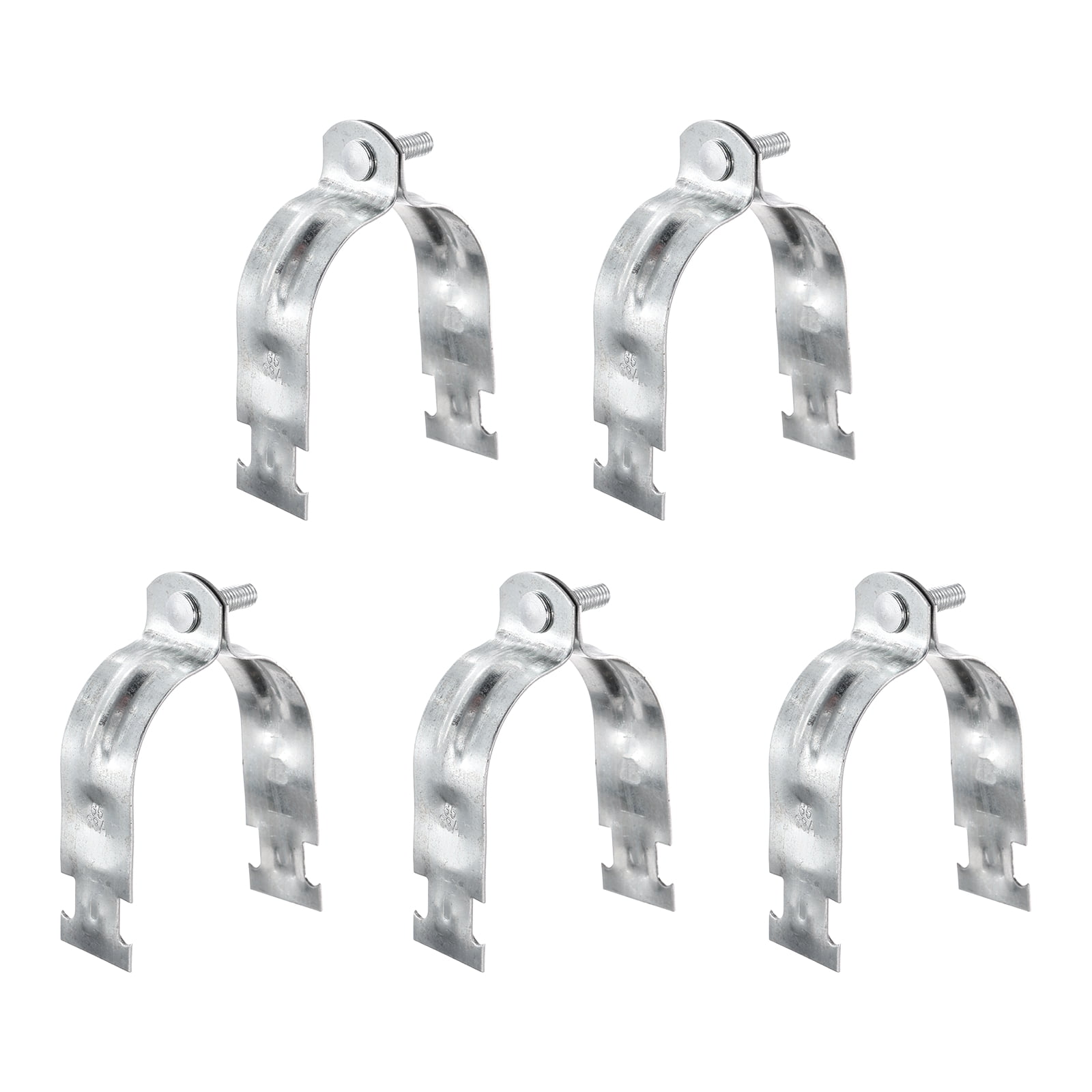 Uxcell 5pcs EMT Strut Clamp 3" Universal Carbon Steel Galvanized Strut ...