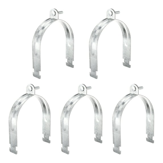 Uxcell 5pcs EMT Strut Clamp 5-1/4" Universal Carbon Steel Galvanized ...