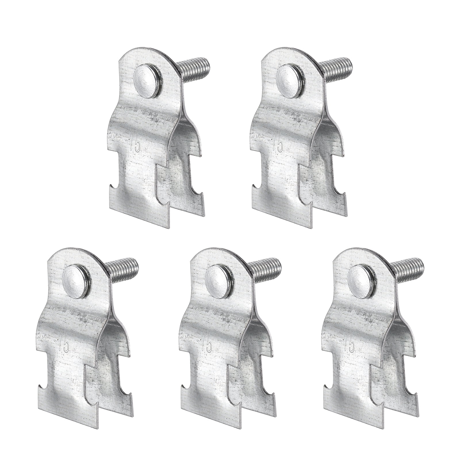 Uxcell 5pcs EMT Strut Clamp 5/6" Universal Carbon Steel Galvanized ...