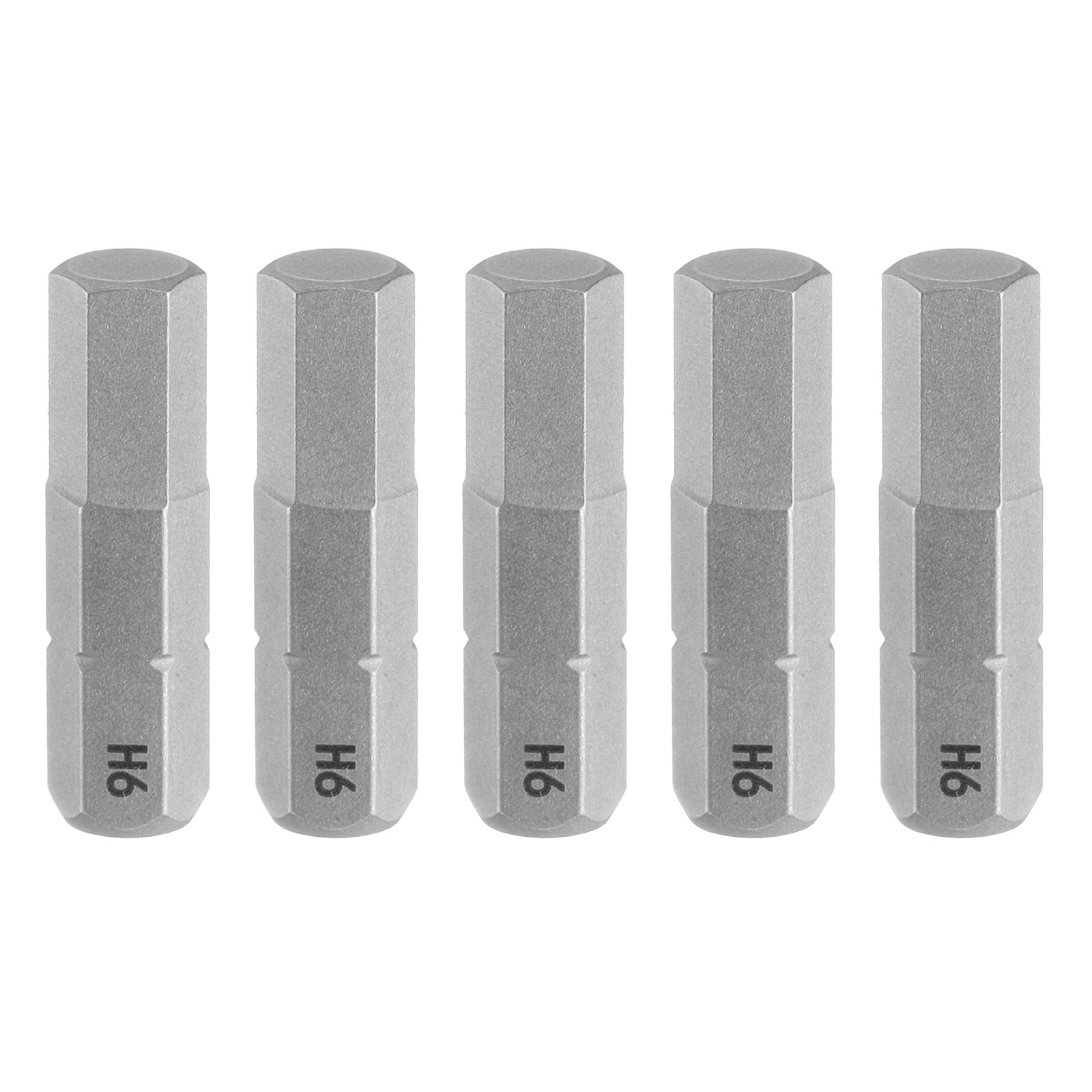 Uxcell 5pcs H6.0 Hex Screwdriver Bit 1/4" Hex Shank 25mm/1" Length ...