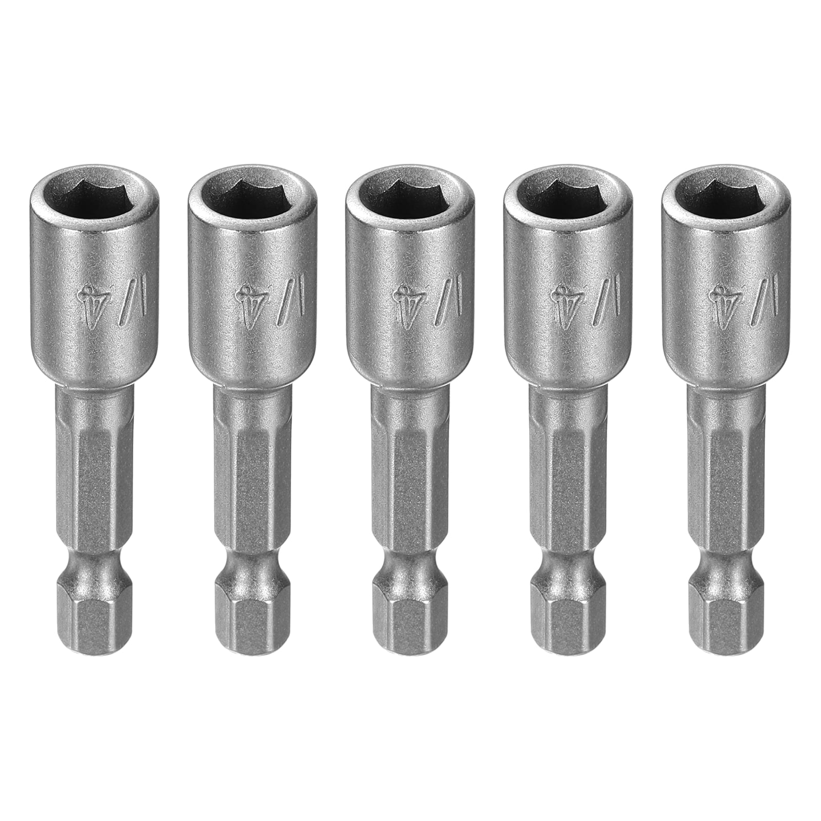 Uxcell 5pcs Hex Nut Driver Drill Bit 1/4" 6-Points Socket 1/4" Hex ...