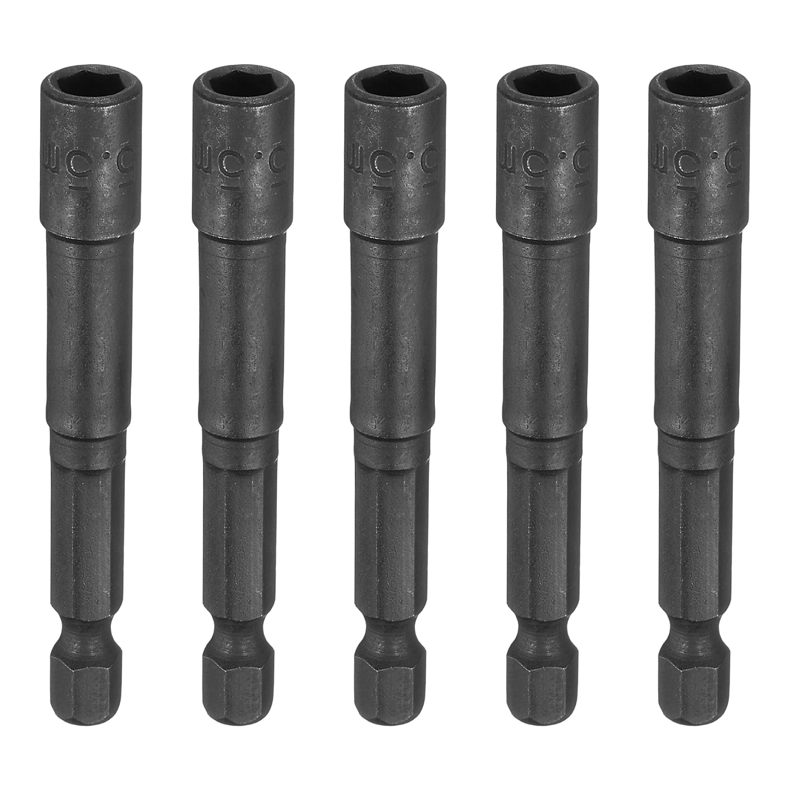 Uxcell 5pcs Hex Nut Driver Drill Bit 5.5mm 6-Points Socket 1/4" Hex ...