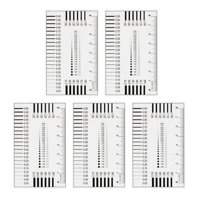 Uxcell 5pcs High Precision SEC Size Estimation Chart 8cm for Diameter ...