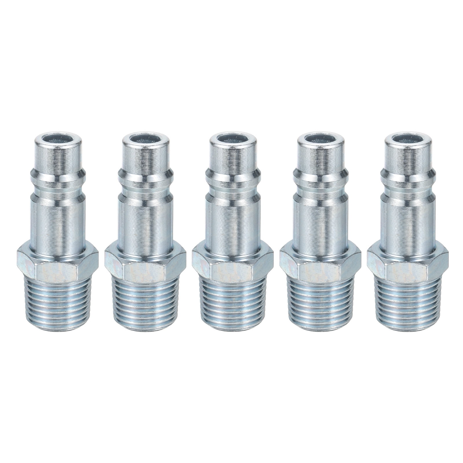 Uxcell 5pcs Industrial Air Plug 1/2" NPT Male 1/2" High Flow Quick ...
