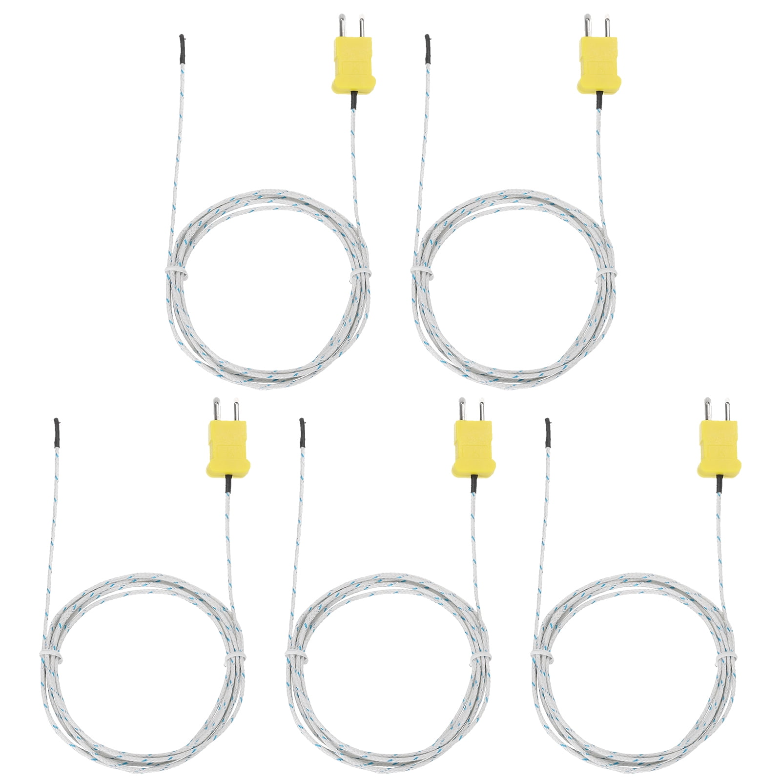 Uxcell 5pcs K Type Thermocouple Probe Mini Connector Temperature Sensor ...