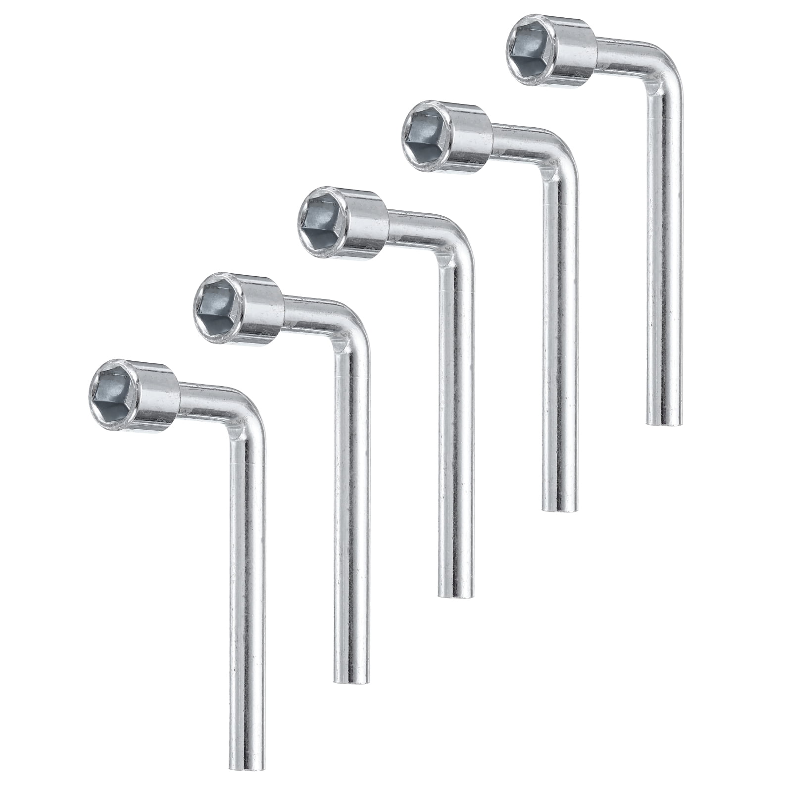 Uxcell 5pcs L Shaped Angled Hex Socket Wrench 10mm Single Ended Socket Spanners - Walmart.com