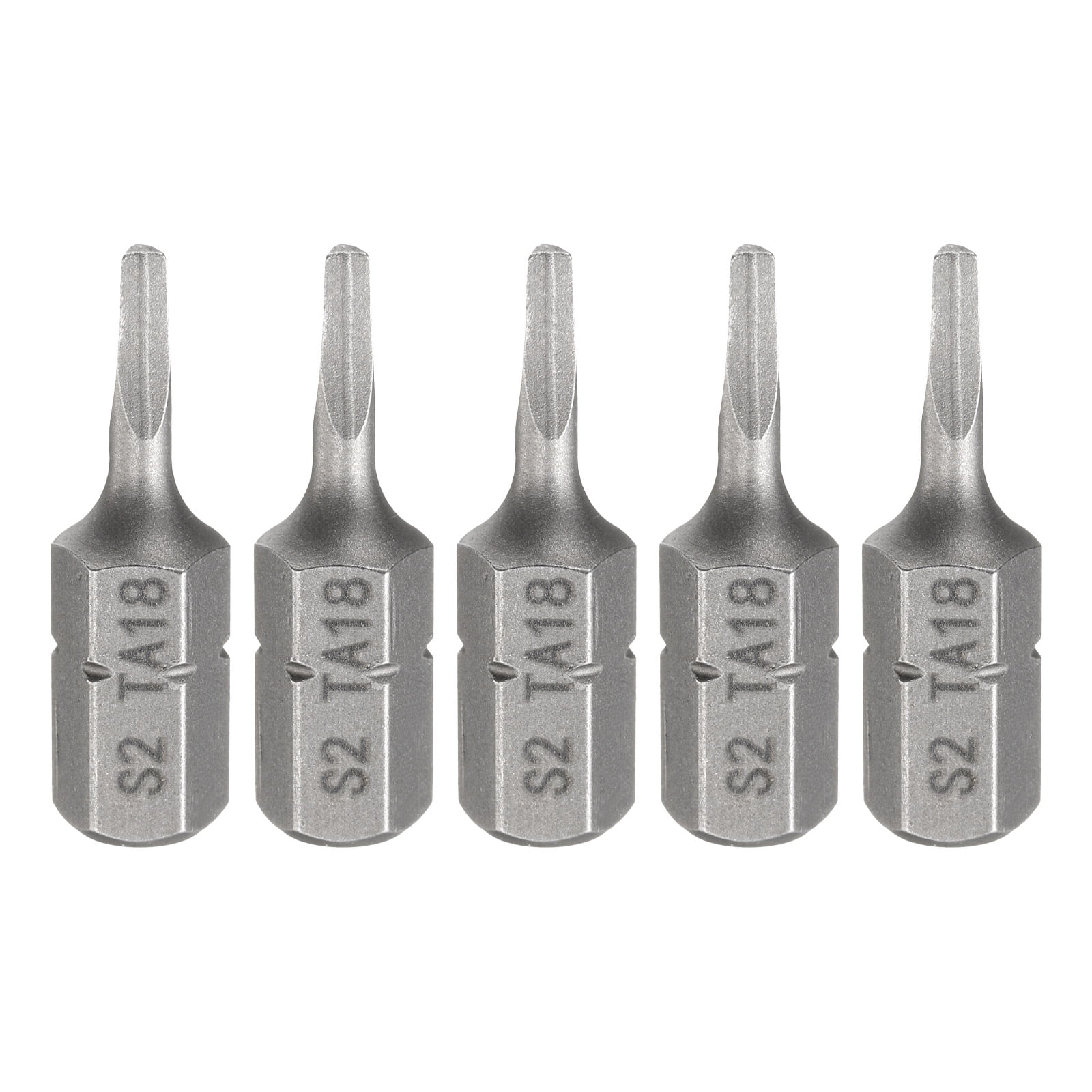 Uxcell 5pcs Magnetic Triangle Screwdriver Bit TA18 1/4" Hex Shank 1 ...