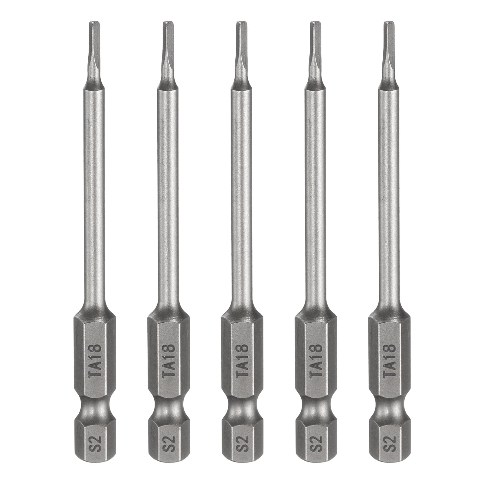 Uxcell 5pcs Magnetic Triangle Screwdriver Bit TA18 1/4" Hex Shank 3 ...