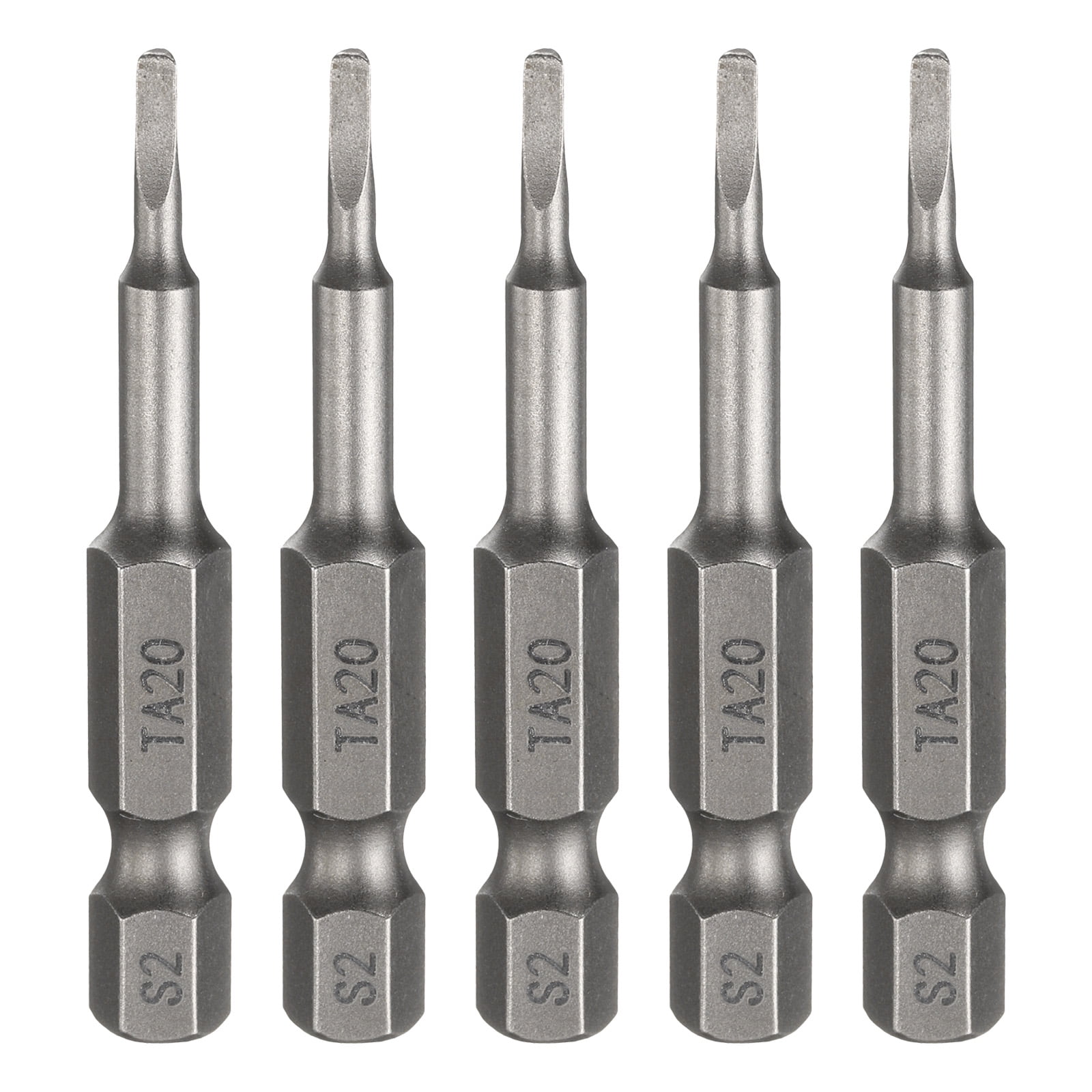 Uxcell 5pcs Magnetic Triangle Screwdriver Bit TA20 1/4" Hex Shank 2 ...