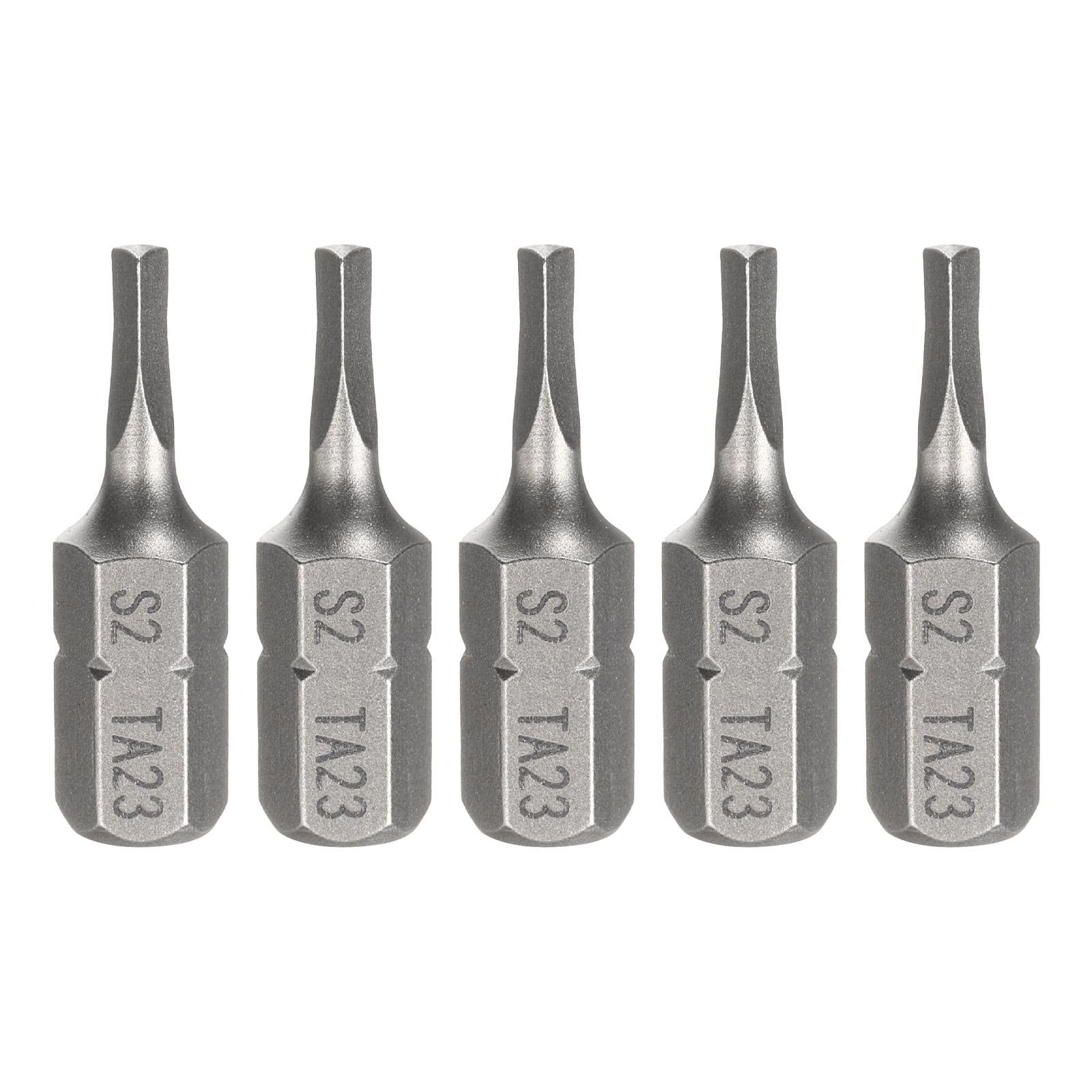 Uxcell 5pcs Magnetic Triangle Screwdriver Bit TA23 1/4" Hex Shank 1 ...