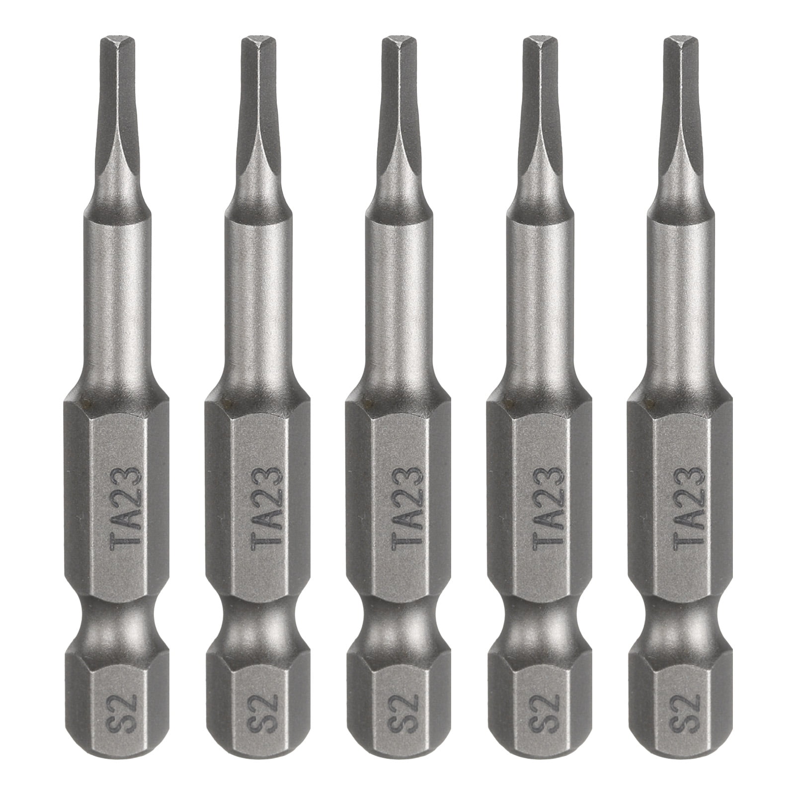 Uxcell 5pcs Magnetic Triangle Screwdriver Bit TA23 1/4" Hex Shank 2 ...