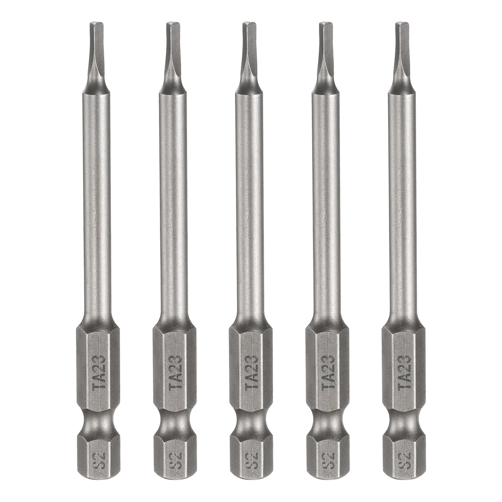 Uxcell 5pcs Magnetic Triangle Screwdriver Bit TA23 1/4" Hex Shank 3 ...