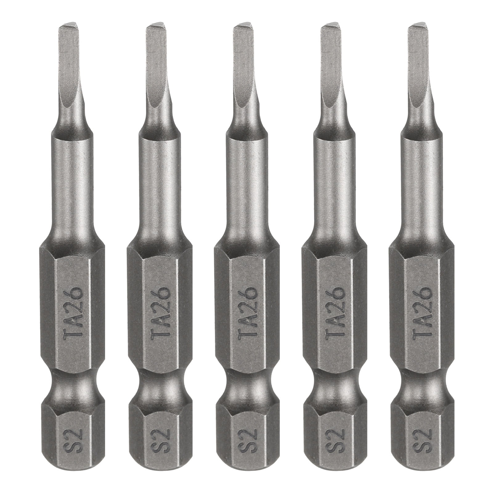 Uxcell 5pcs Magnetic Triangle Screwdriver Bit TA26 1/4" Hex Shank 2 ...