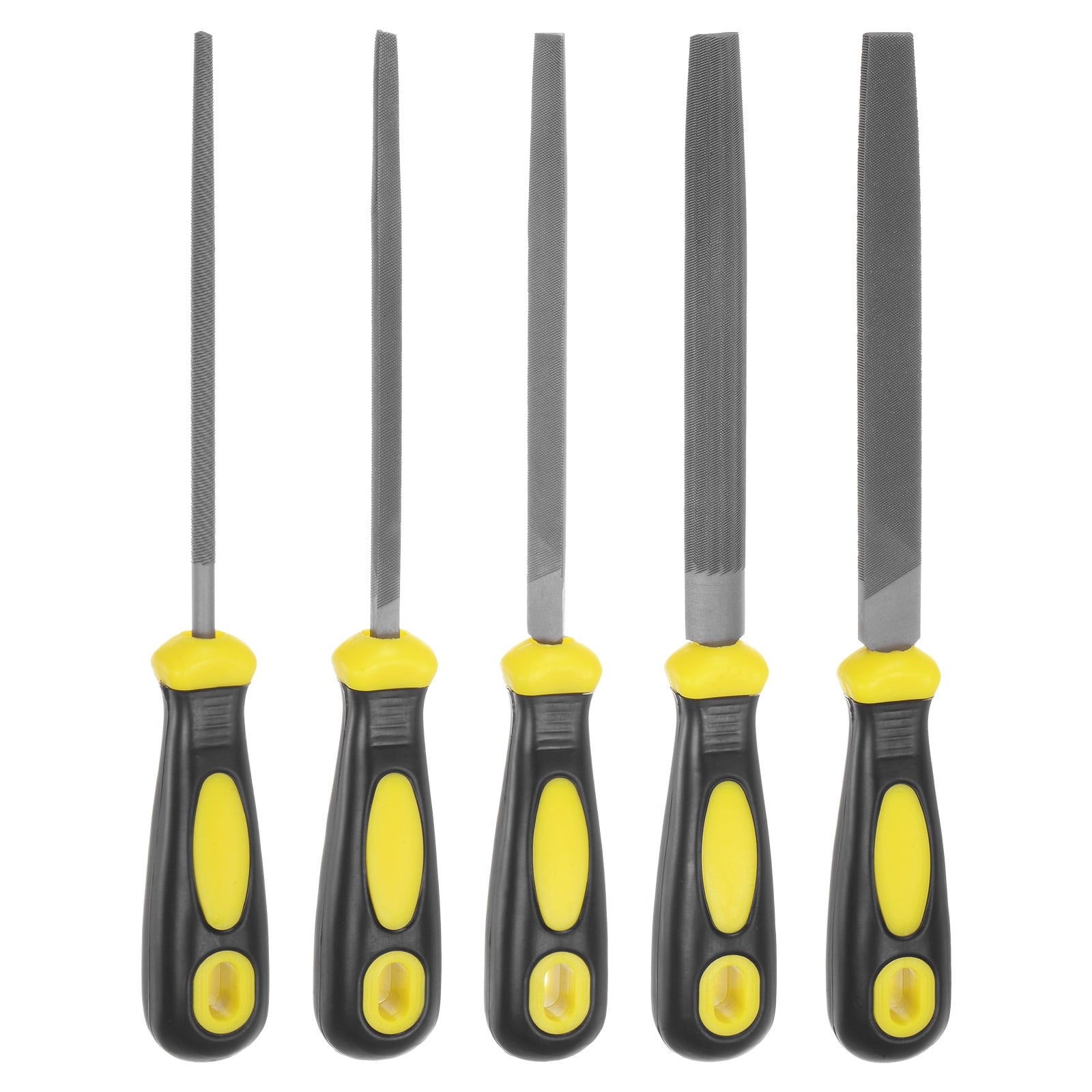 Uxcell 5pcs Metal File Set 6" High Carbon Steel Medium Cut Hand Rasp ...