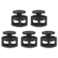 Uxcell 5pcs Plastic Cord Locks Double Hole Spring Toggle Stopper Clip ...
