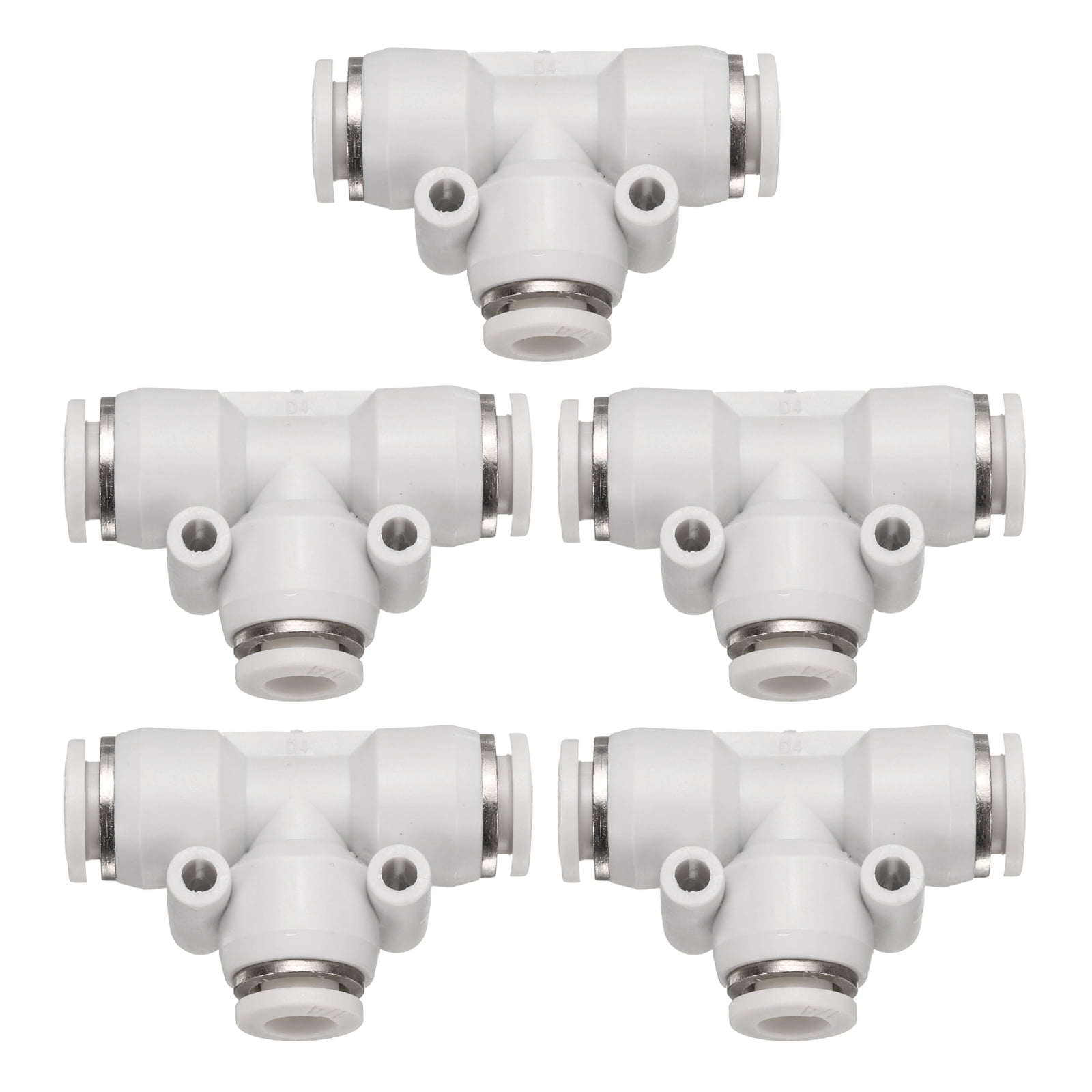 Uxcell 5pcs Push to Connect Fittings 5/16" Tube OD x 1/4" OD Push Lock Connector White - Walmart.com