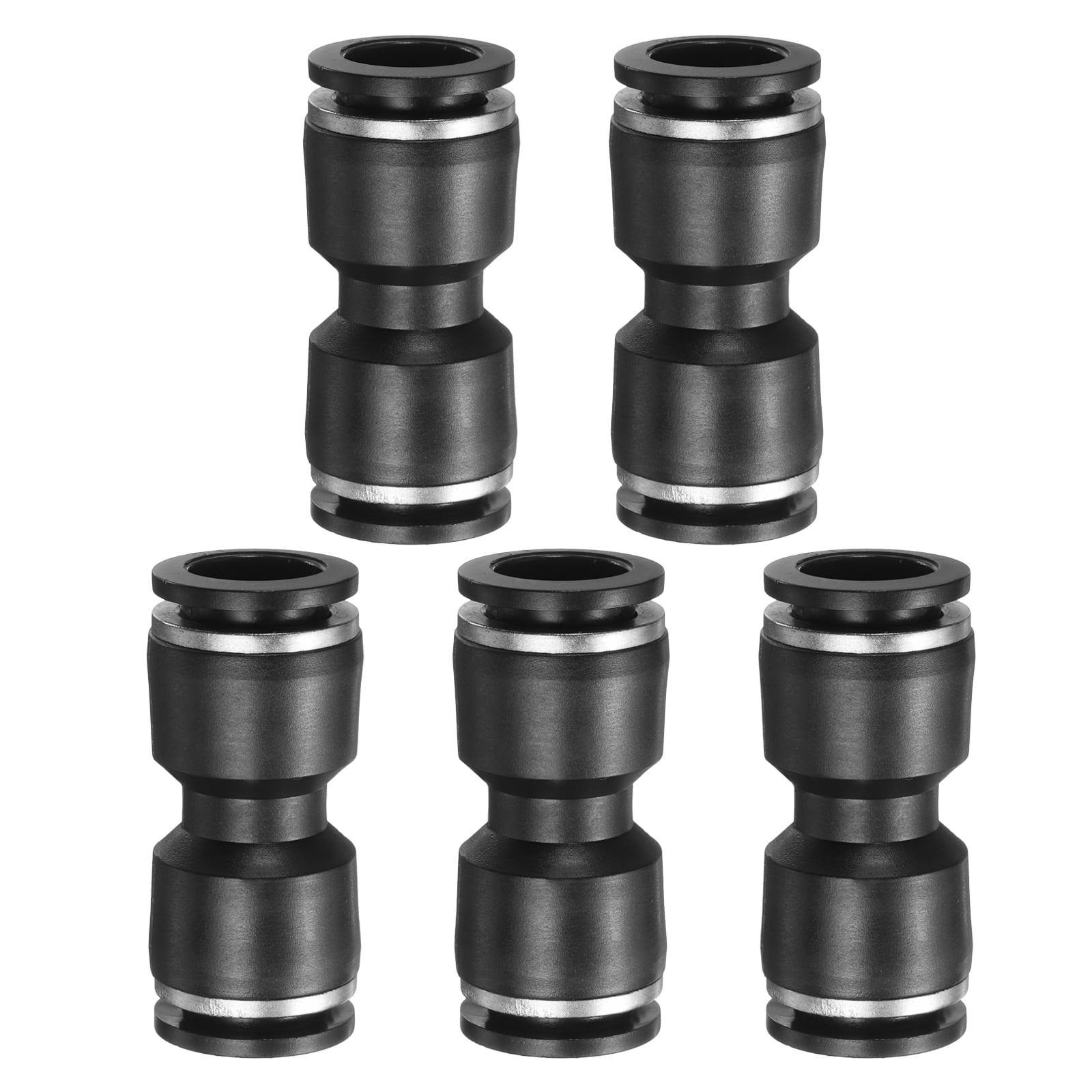 Uxcell 5pcs Push to Connect Fittings G 1/2 Tube OD Straight Pneumatic Adapter Quick Connector ...