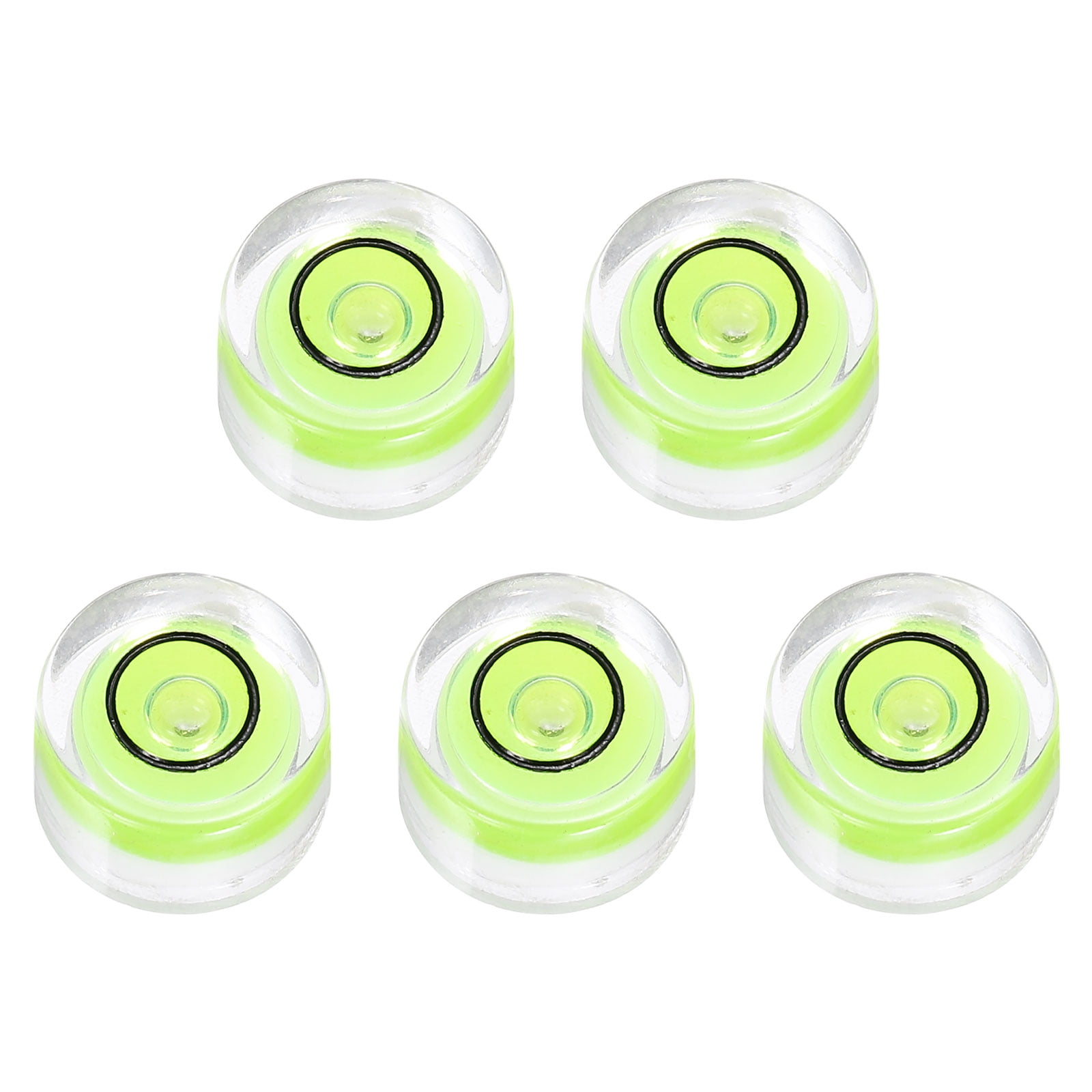 Uxcell 5pcs Round Bubble Level 10x6mm - Mini Circular Bullseye Spirit ...