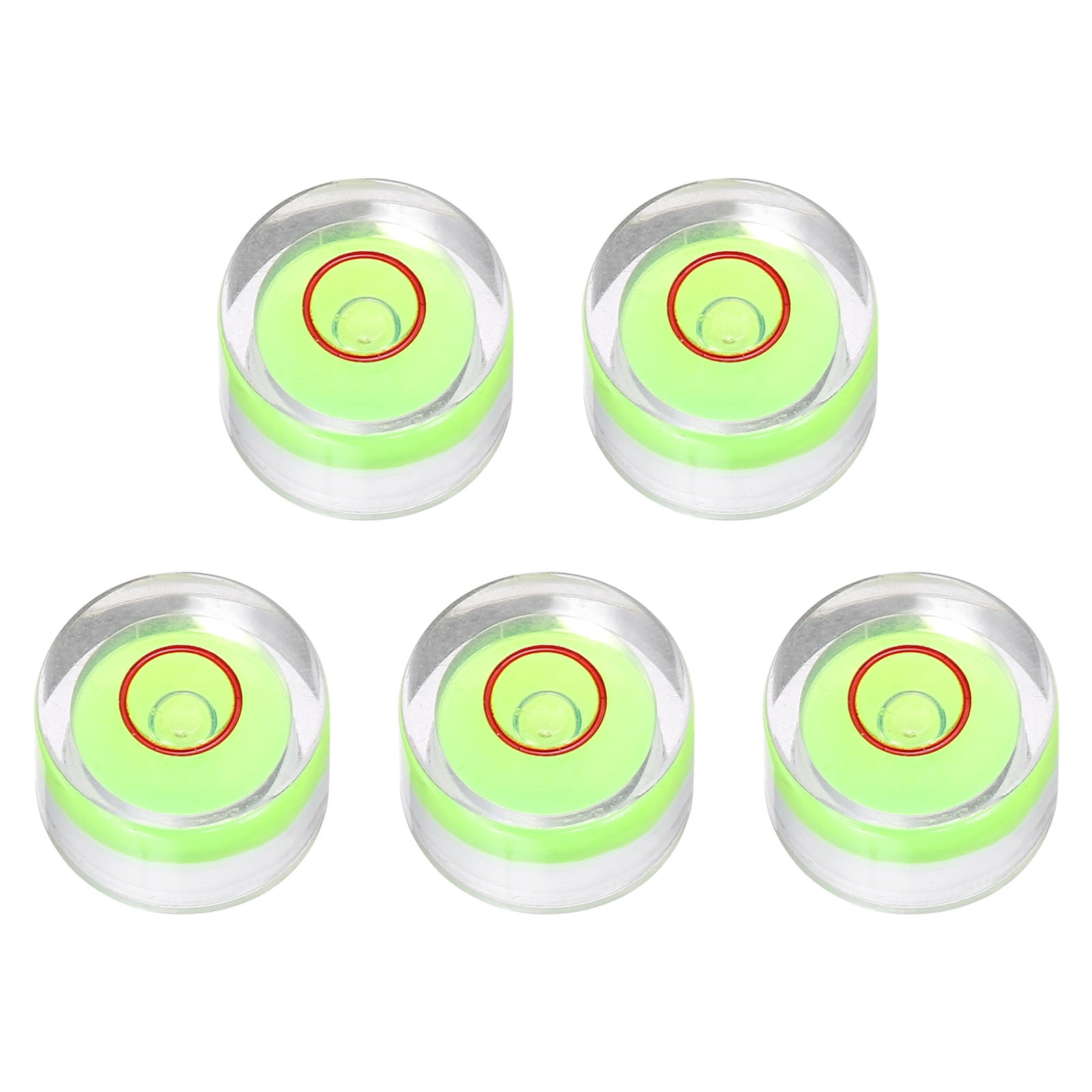 Uxcell 5pcs Round Bubble Level 12x7mm - Mini Circular Bullseye Spirit ...