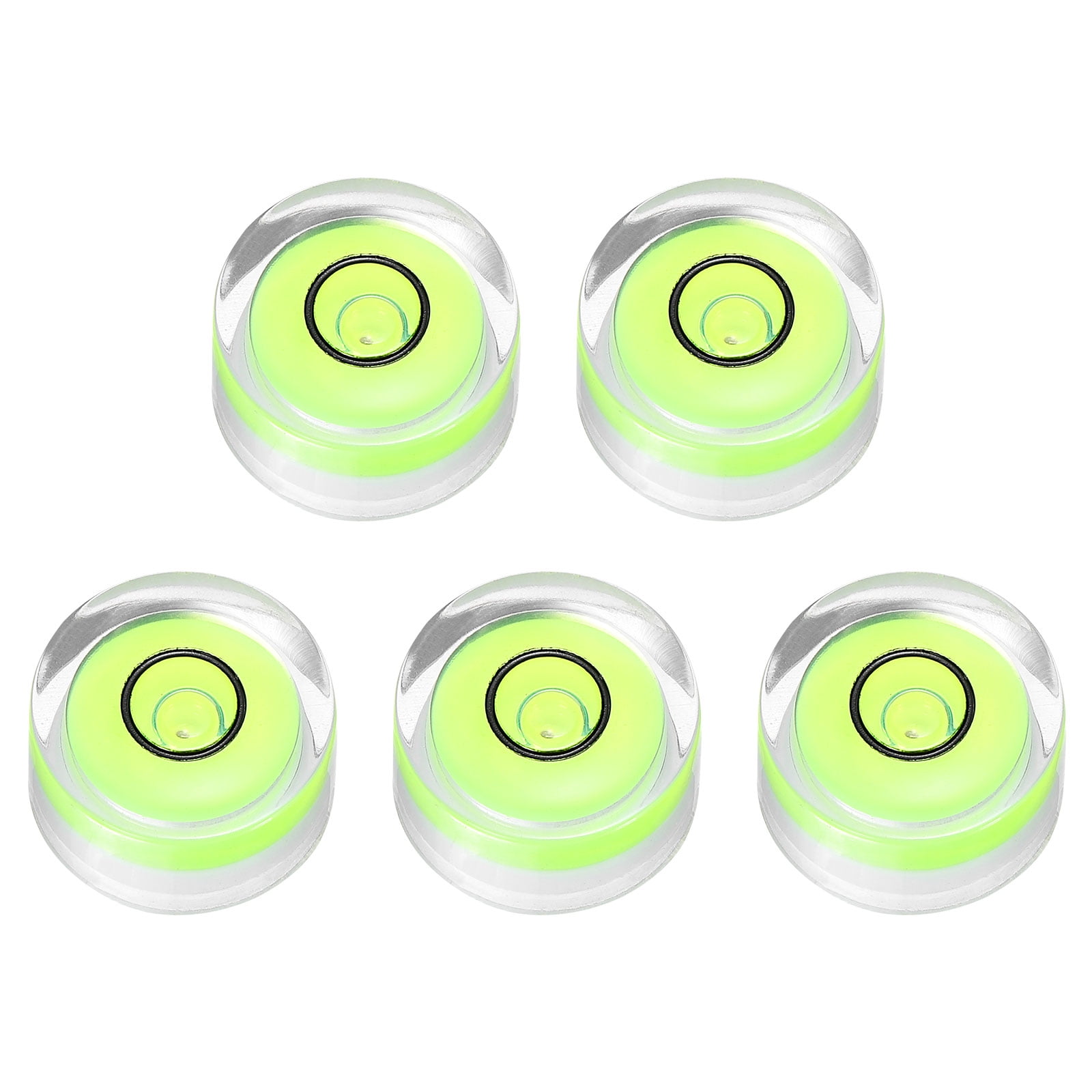 Uxcell 5pcs Round Bubble Level 15x8mm - Mini Circular Bullseye Spirit ...