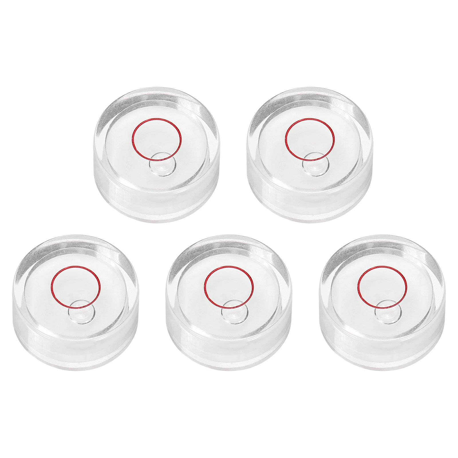 Uxcell 5pcs Round Bubble Level 18x8mm - Mini Circular Bullseye Spirit ...