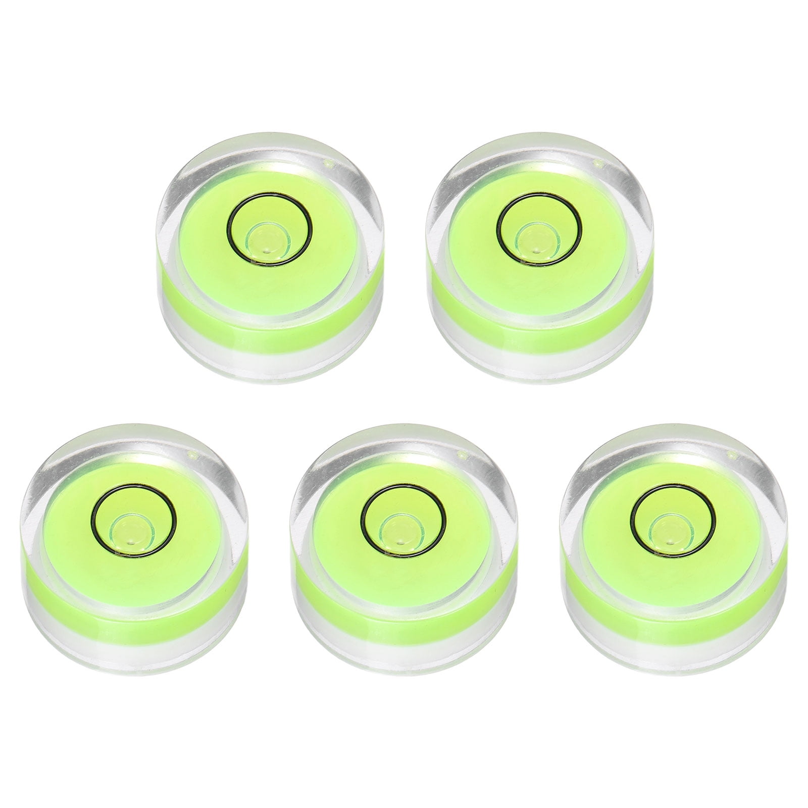 Uxcell 5pcs Round Bubble Level 18x9mm - Mini Circular Bullseye Spirit ...