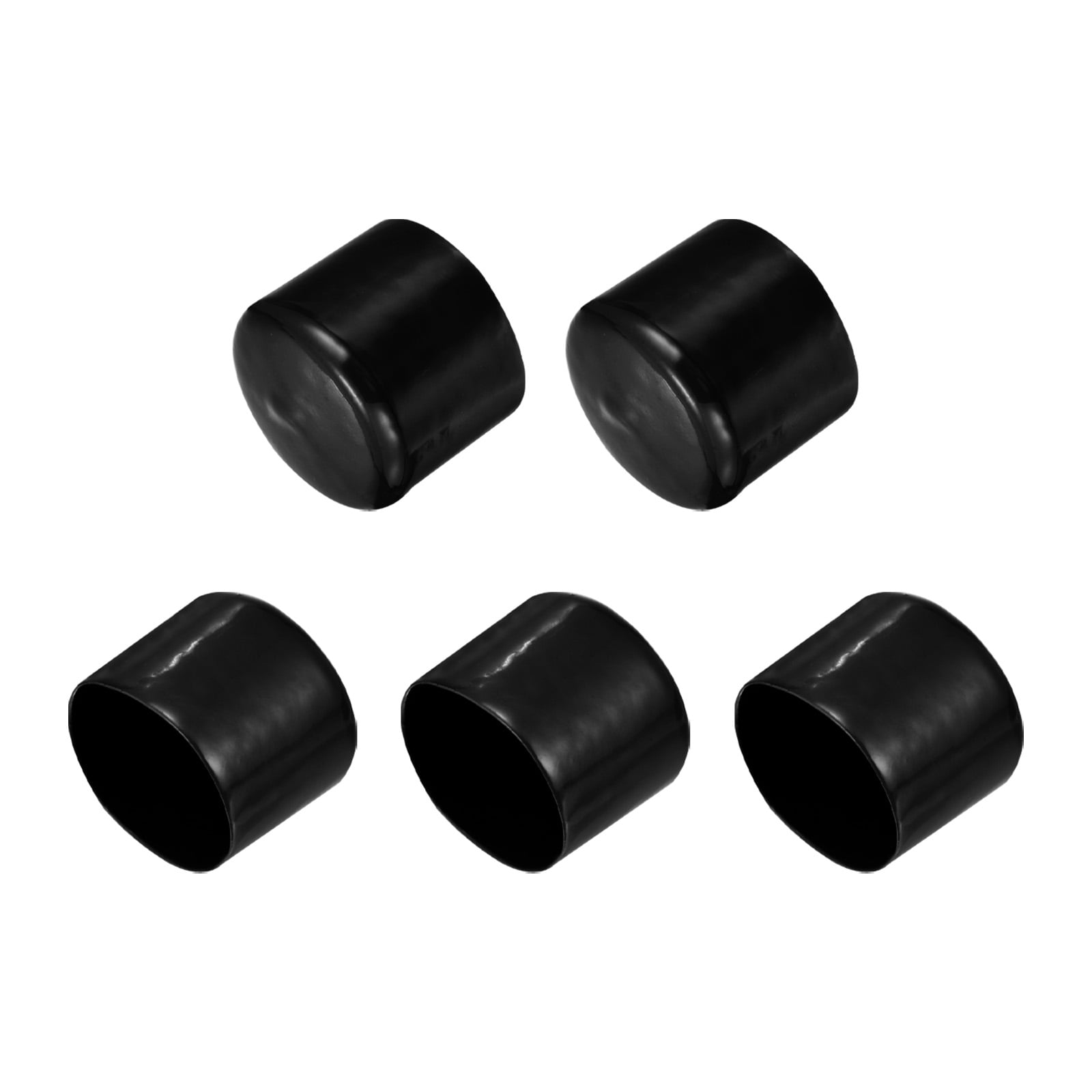 Uxcell 5pcs Rubber End Caps 2 1/16"(53mm) ID Vinyl PVC Round Tube Bolt ...