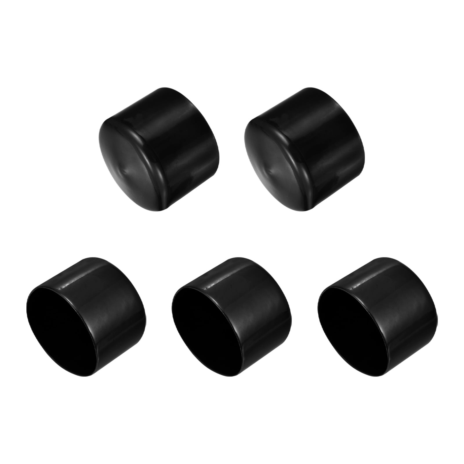 Uxcell 5pcs Rubber End Caps 2 3/16"(56mm) ID Vinyl PVC Round Tube Bolt ...
