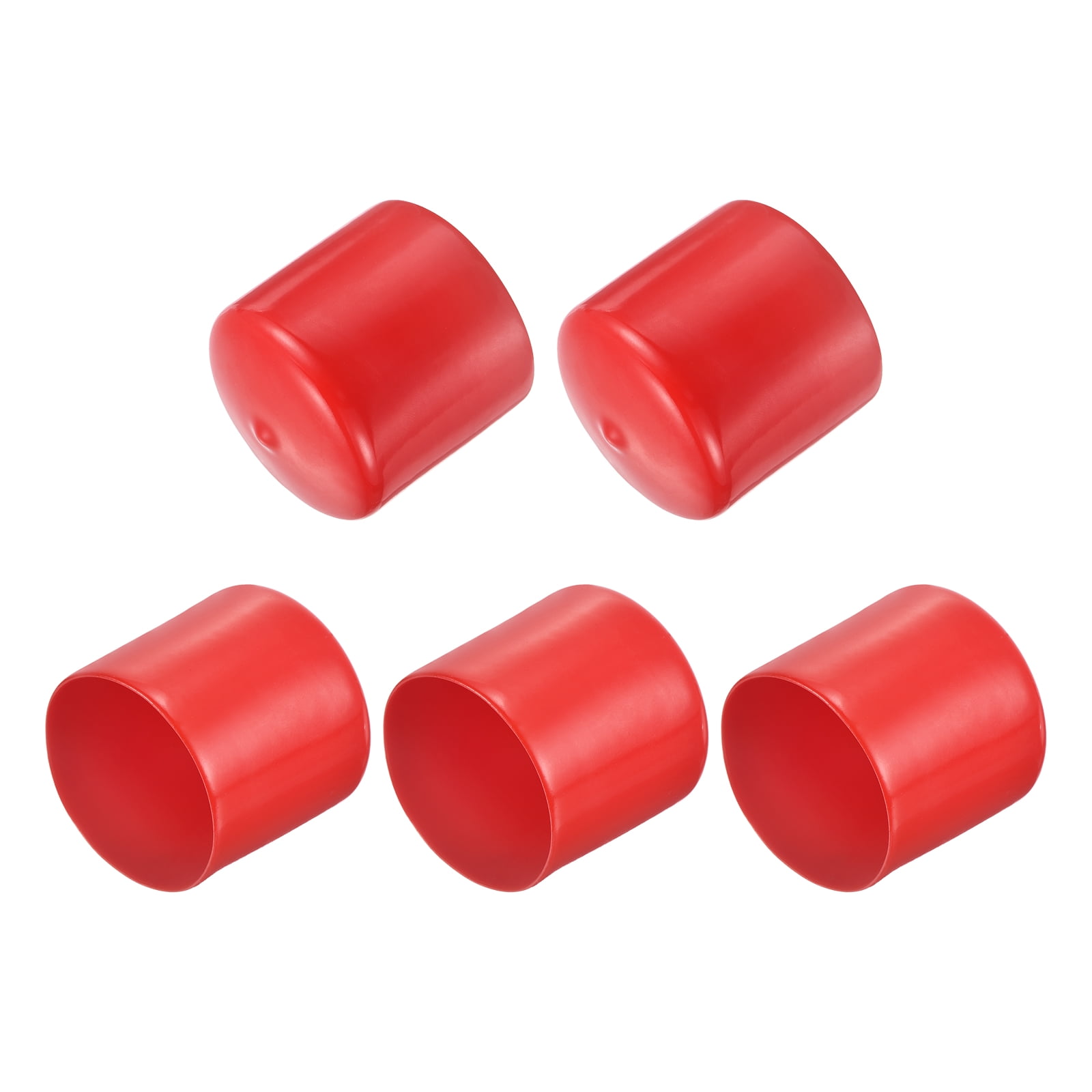 Uxcell 5pcs Rubber End Caps 50mm ID Vinyl Round Tube Bolt Cap Cover ...