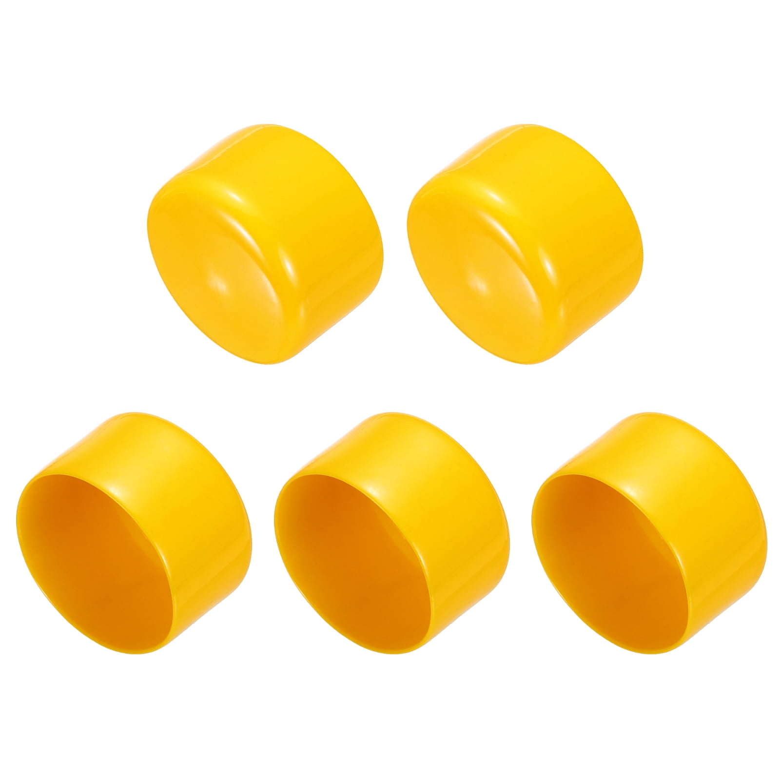 Uxcell 5pcs Rubber End Caps 60mm(2.4 Inch) ID Vinyl PVC Round Tube Bolt ...