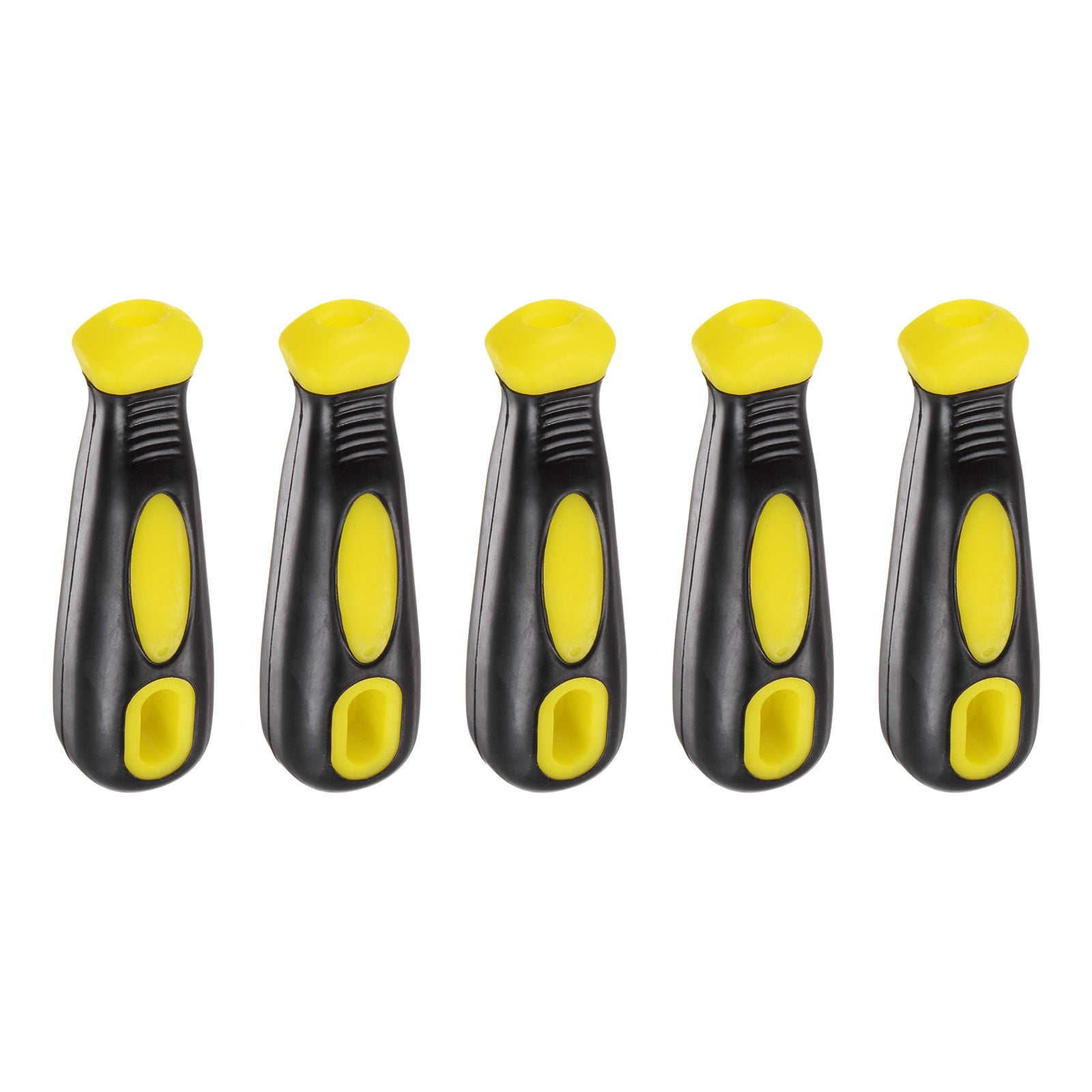 Uxcell 5pcs Rubber File Handle 4.25 Inch Round and Rectangular Hole ...