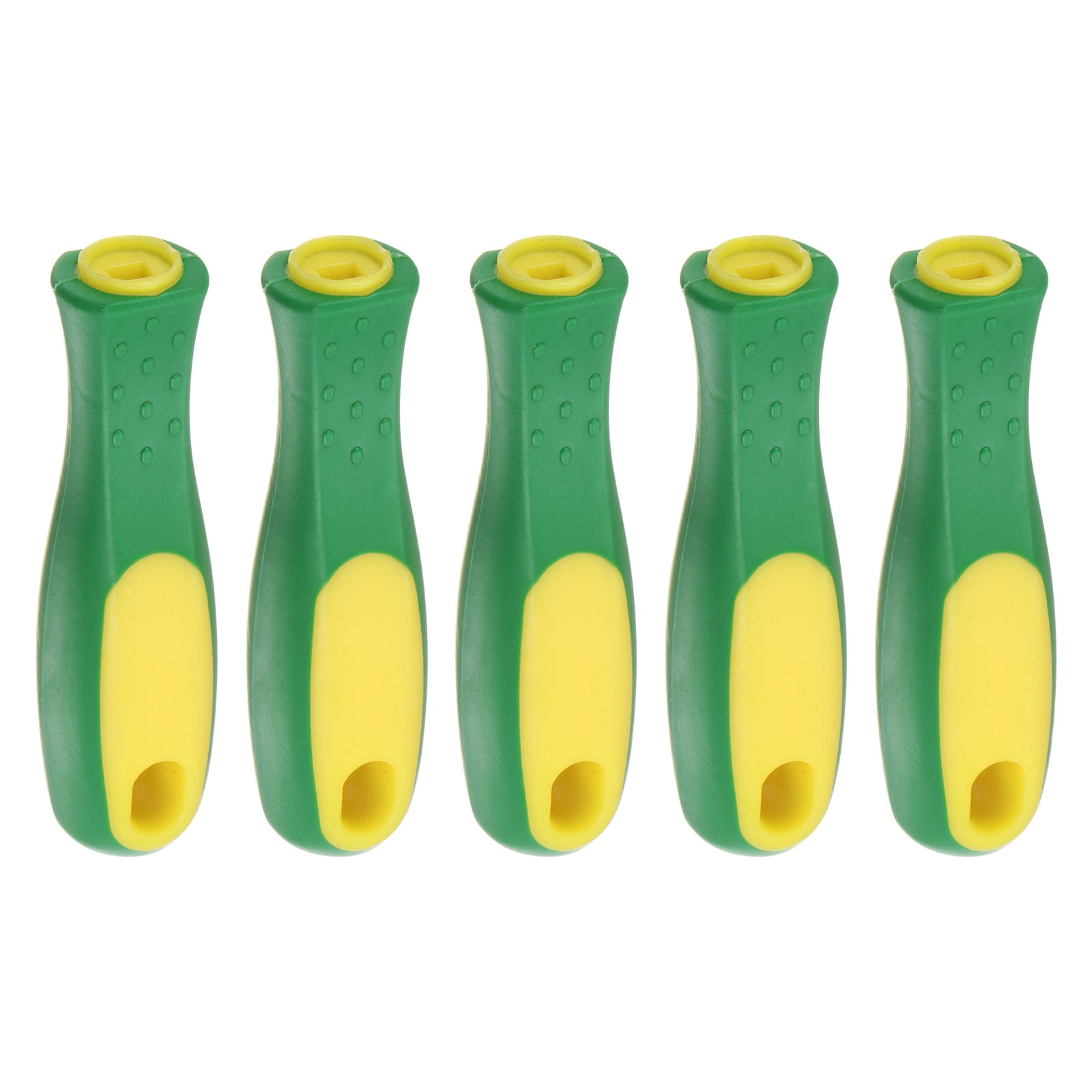 Uxcell 5pcs Rubber File Handle 4.33 Inch Rectangular Hole Ergonomic ...