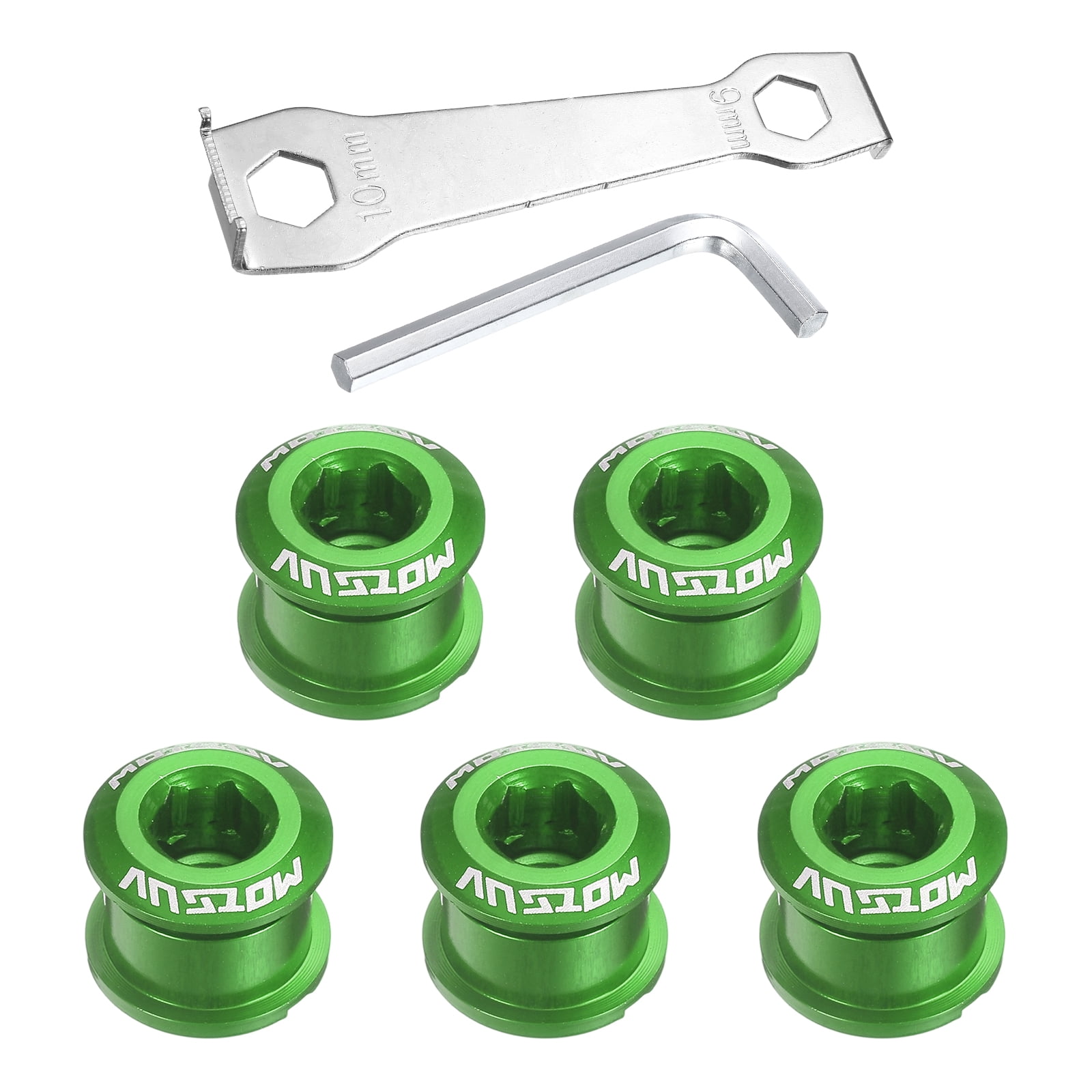 Uxcell 5pcs Single Chain Ring Bolt M8 Bike Chainwheel Screw w Mounting ...