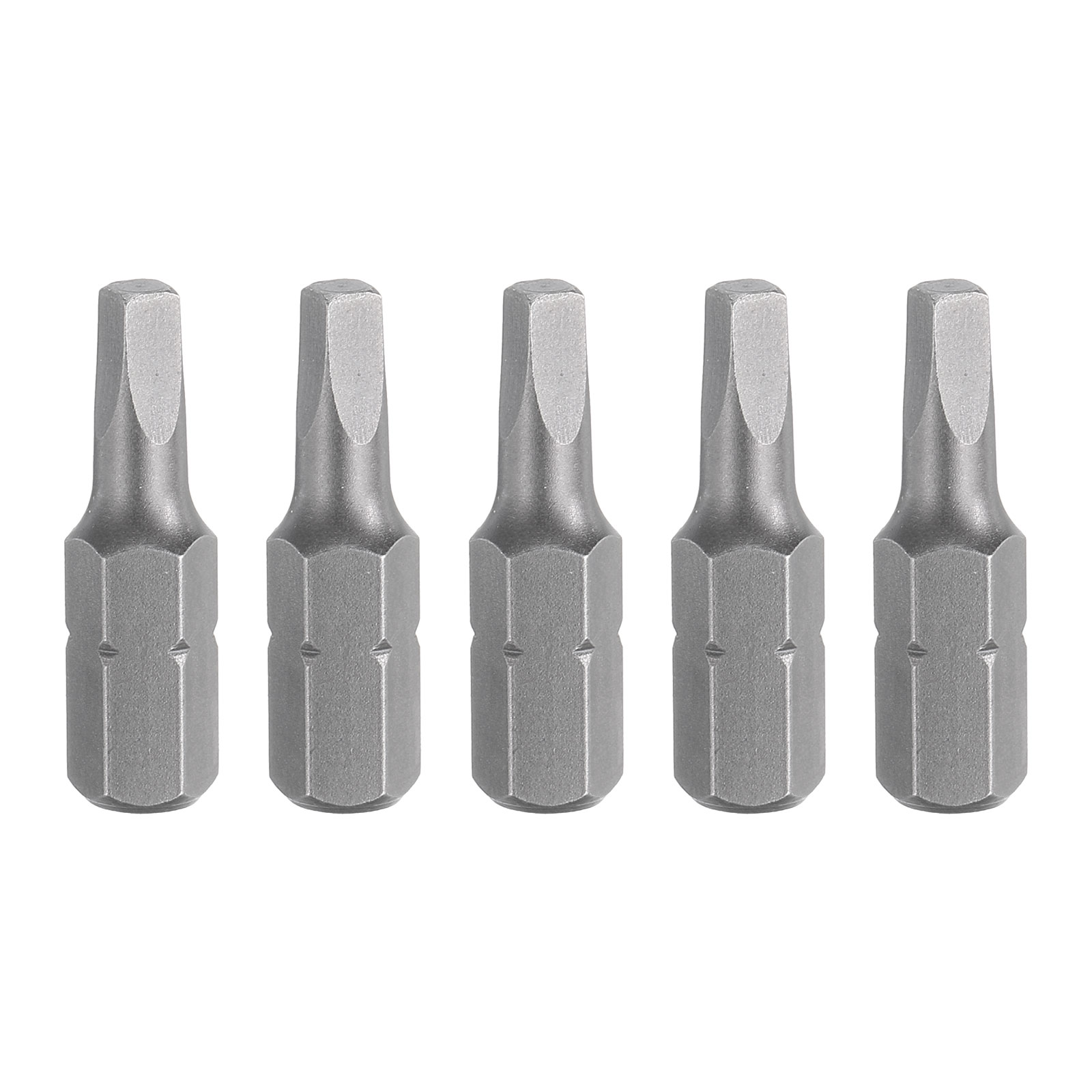 Uxcell 5pcs Square Screwdriver Bit R2 1/4" Hex Shank 25mm/1" Length ...