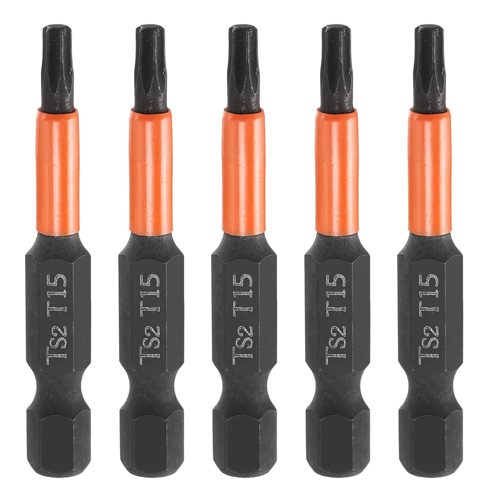 Uxcell 5pcs T15 Torx Head Screwdriver Bit 2" Long 1/4" Hex Shank ...