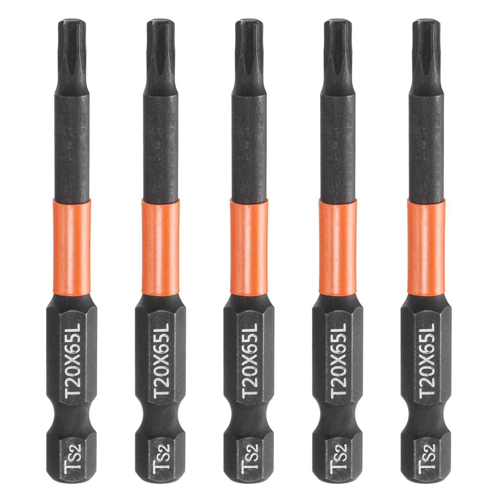 Uxcell 5pcs T20 Torx Head Screwdriver Bit 2.56" Long 1/4" Hex Shank ...