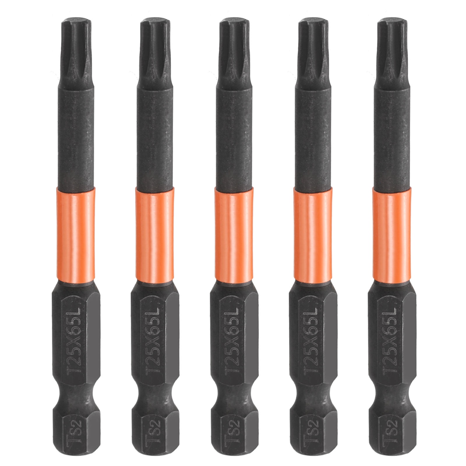 Uxcell 5pcs T25 Torx Head Screwdriver Bit 2.56" Long 1/4" Hex Shank ...