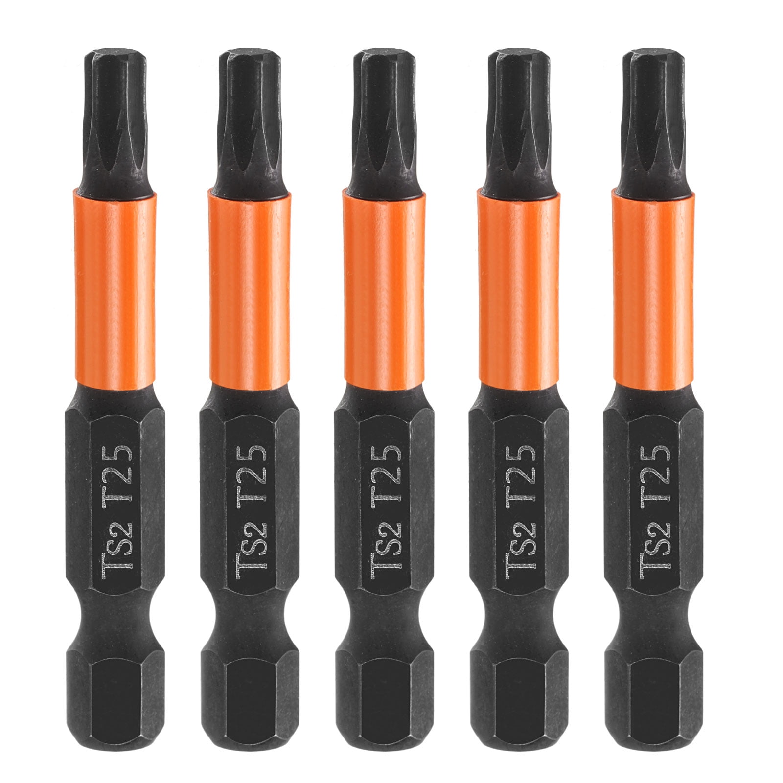 Uxcell 5pcs T25 Torx Head Screwdriver Bit 2" Long 1/4" Hex Shank ...